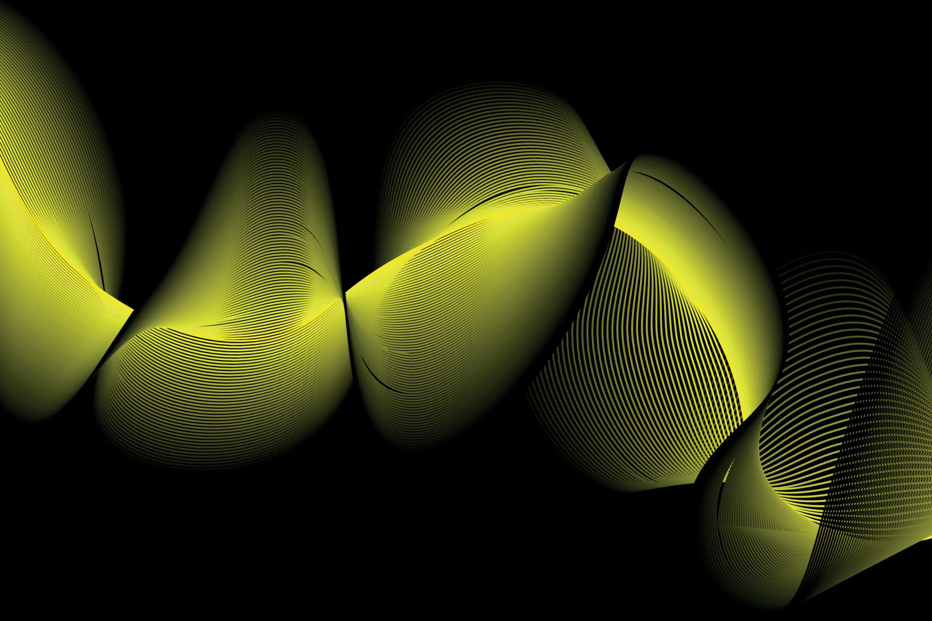 Yellow And Black Wave Abstract Background Suitable For Landing Page And Computer Desktop