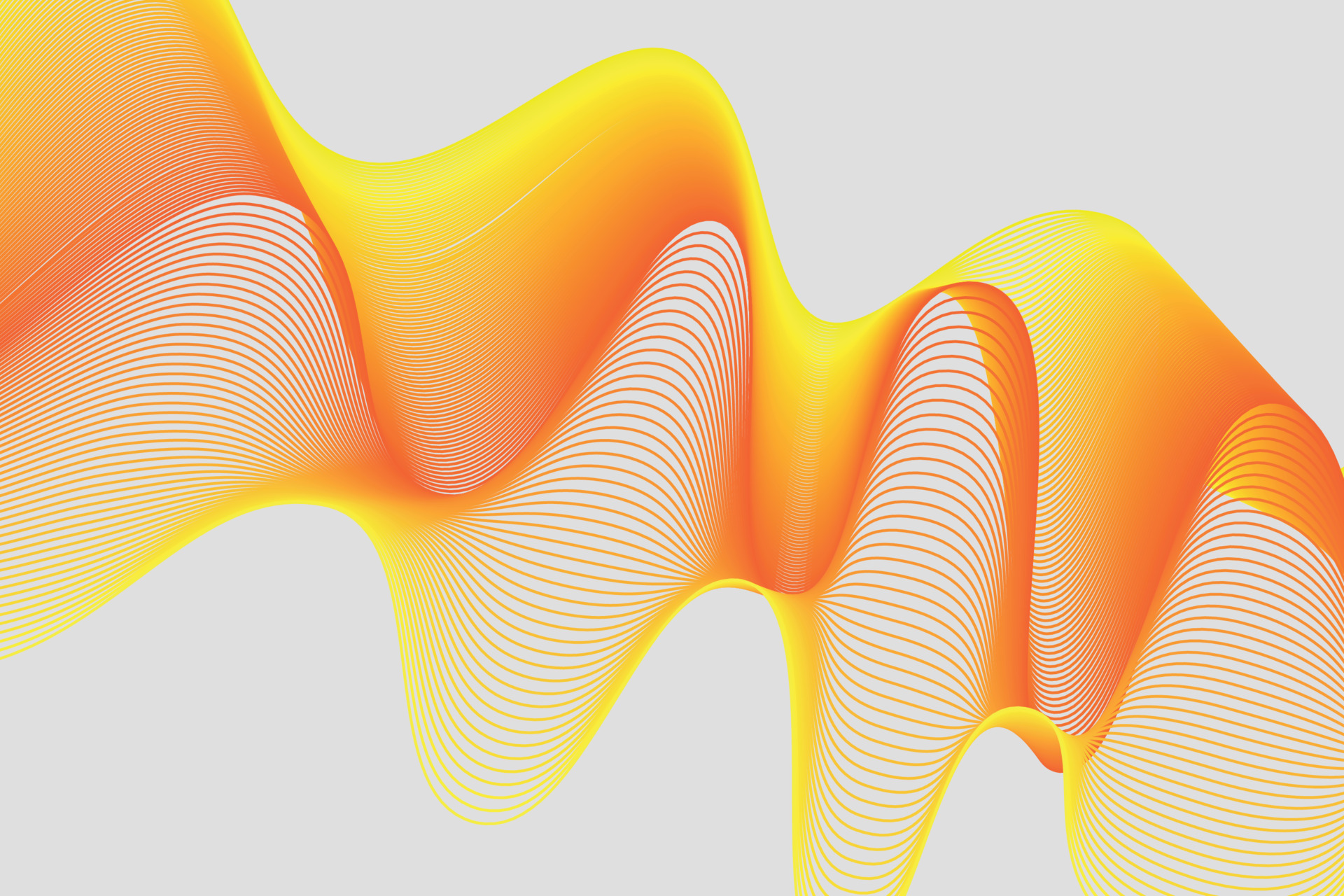 abstract gold gradient wave on black and white gradient background ...