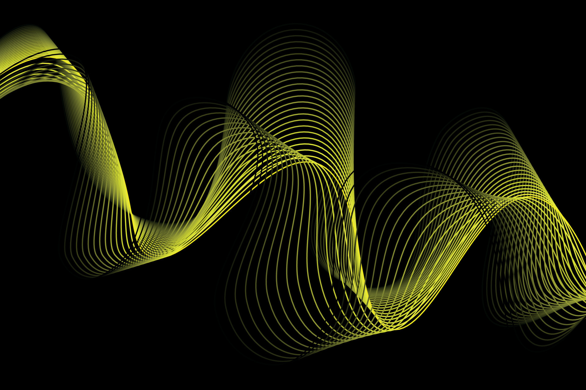Yellow And Black Wave Abstract Background Suitable For Landing Page And Computer Desktop