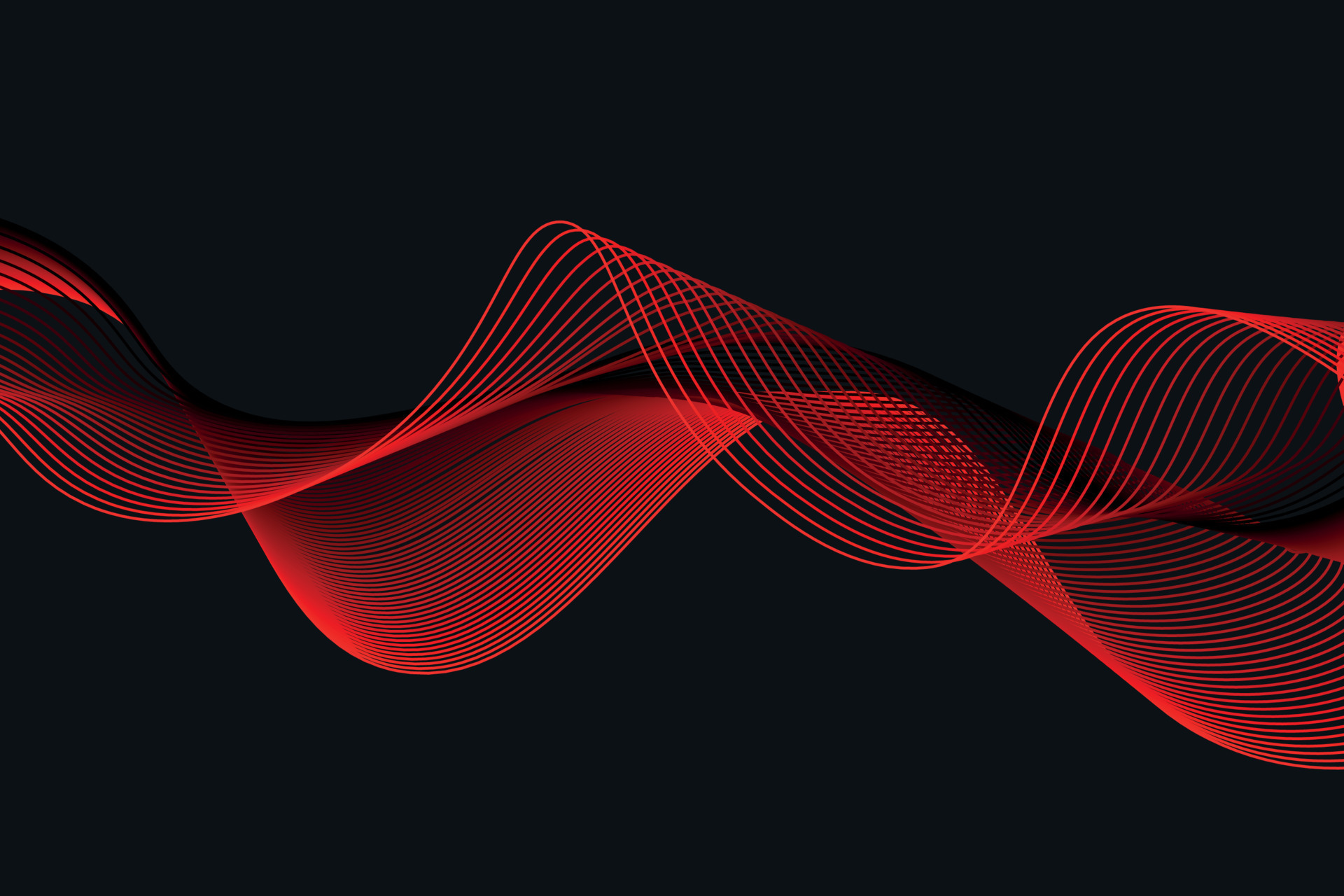 Red And Black Wave Abstract Background Suitable For Landing Page And Computer Desktop