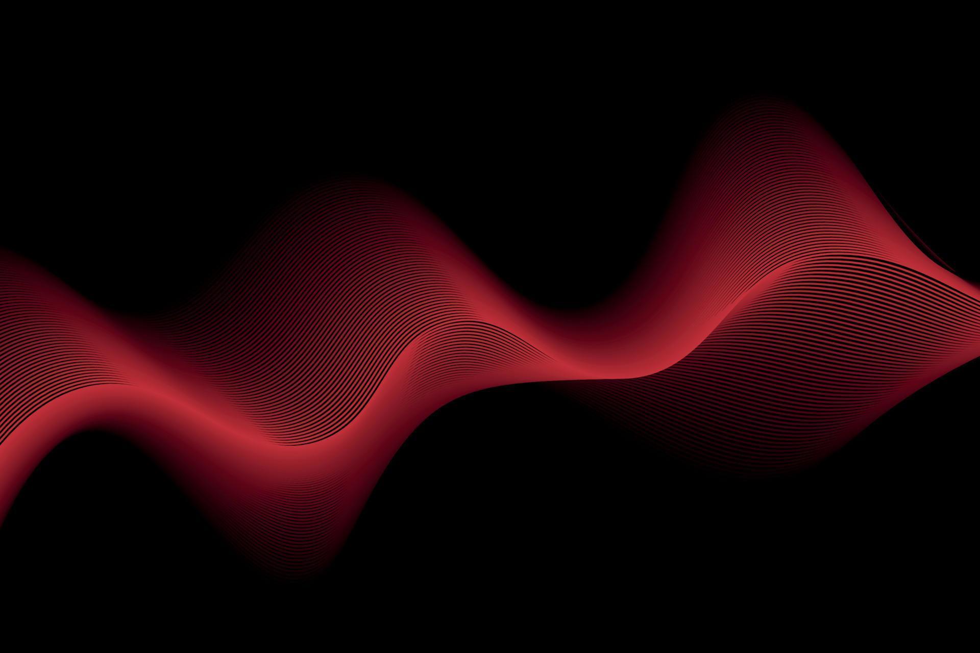 Red And Black Wave Abstract Background Suitable For Landing Page And Computer Desktop
