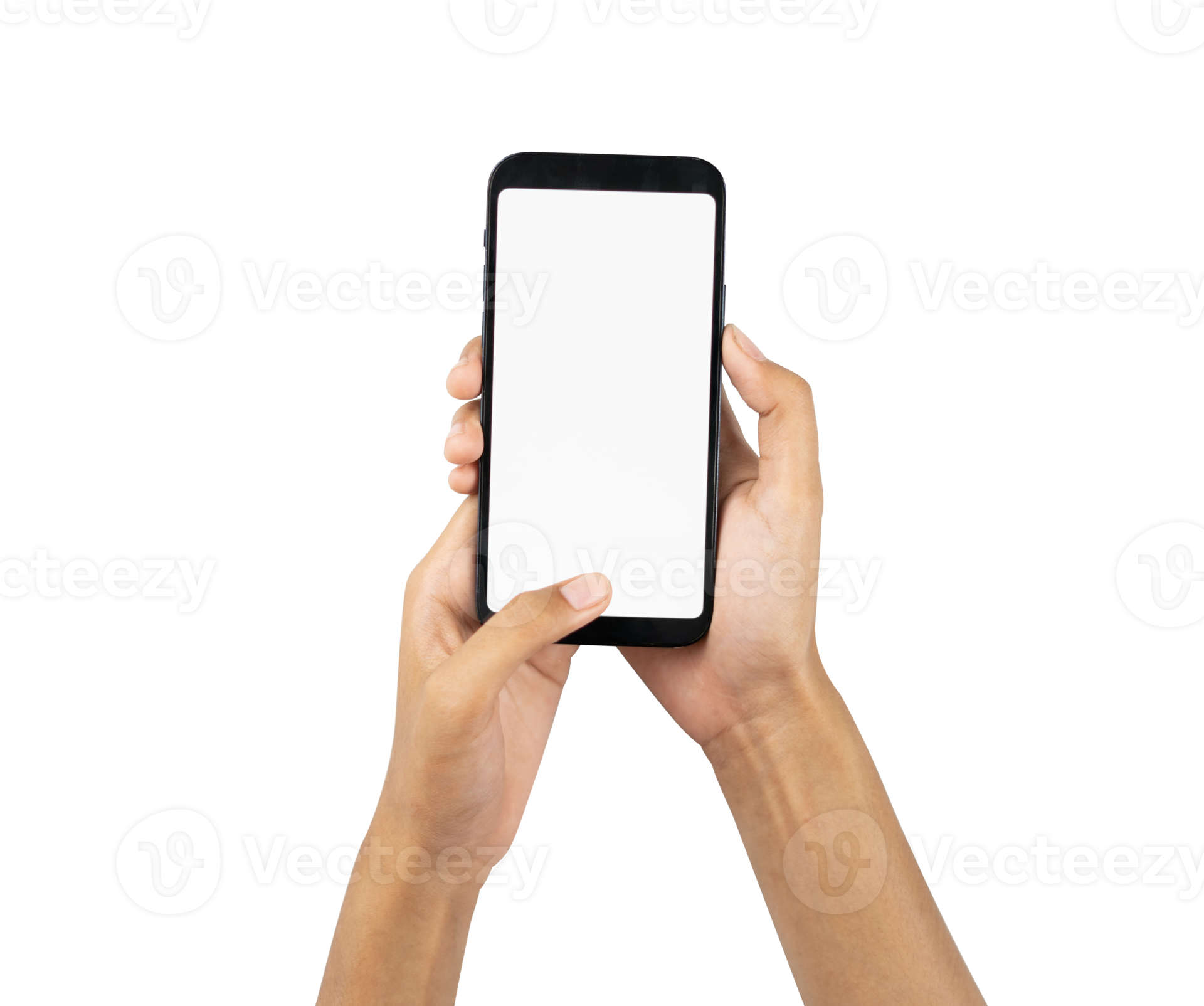 two hands holding smartphone for mockups 20950015 PNG