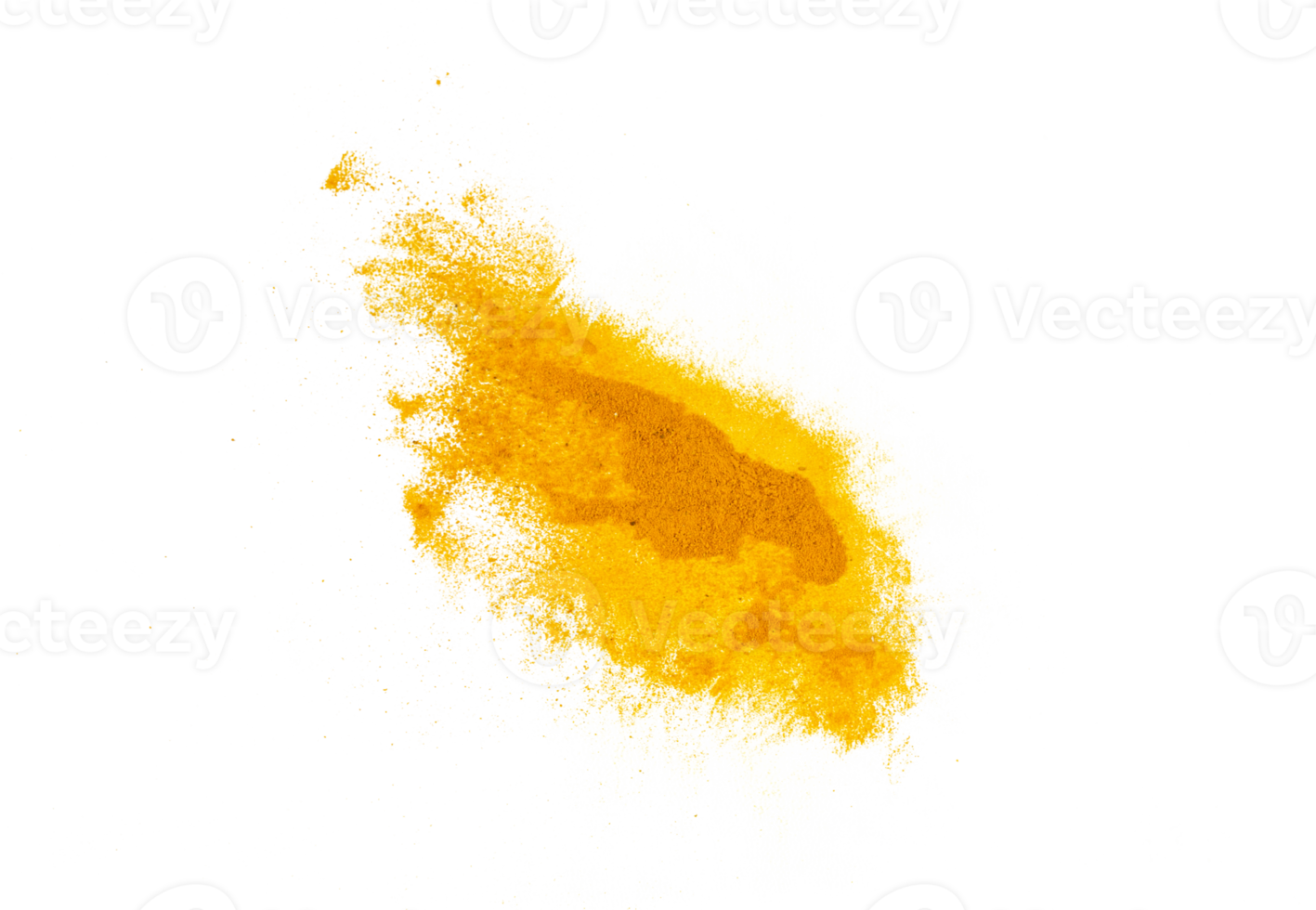 Abstract Turmeric Powder Isolated For Design Element 20950255 Png