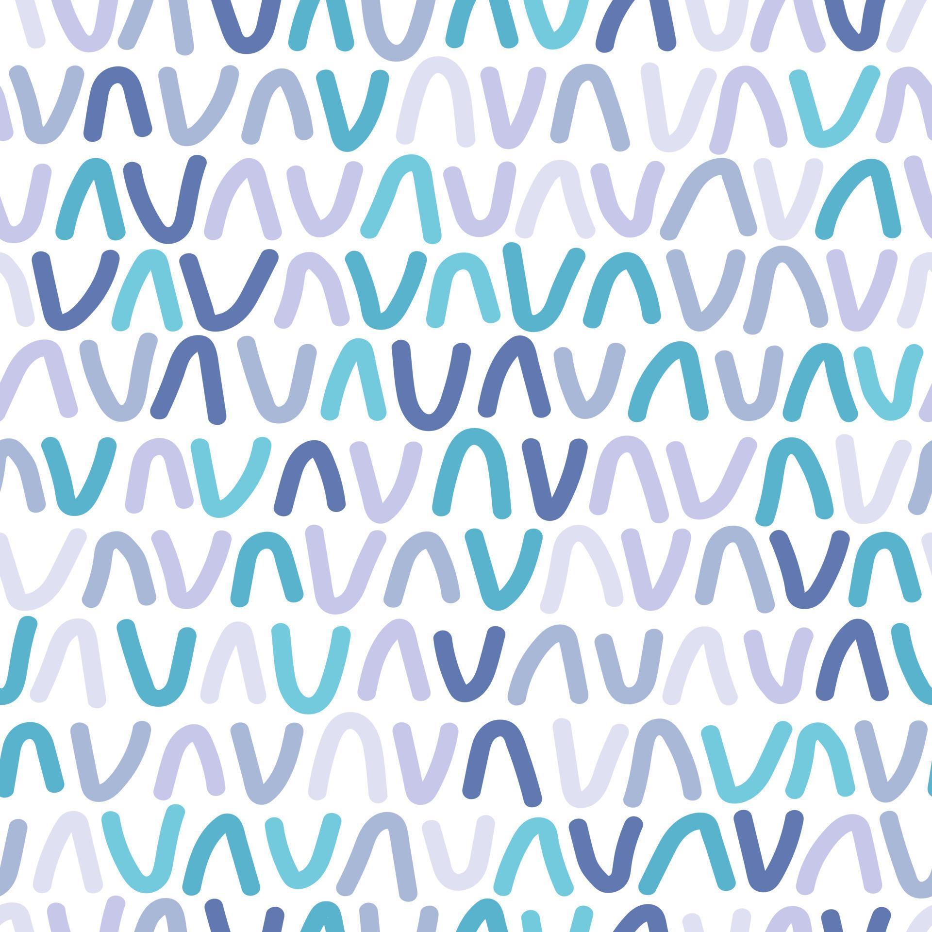 Seamless pattern with hand drawn wavy lines. 20950503 Vector Art at ...