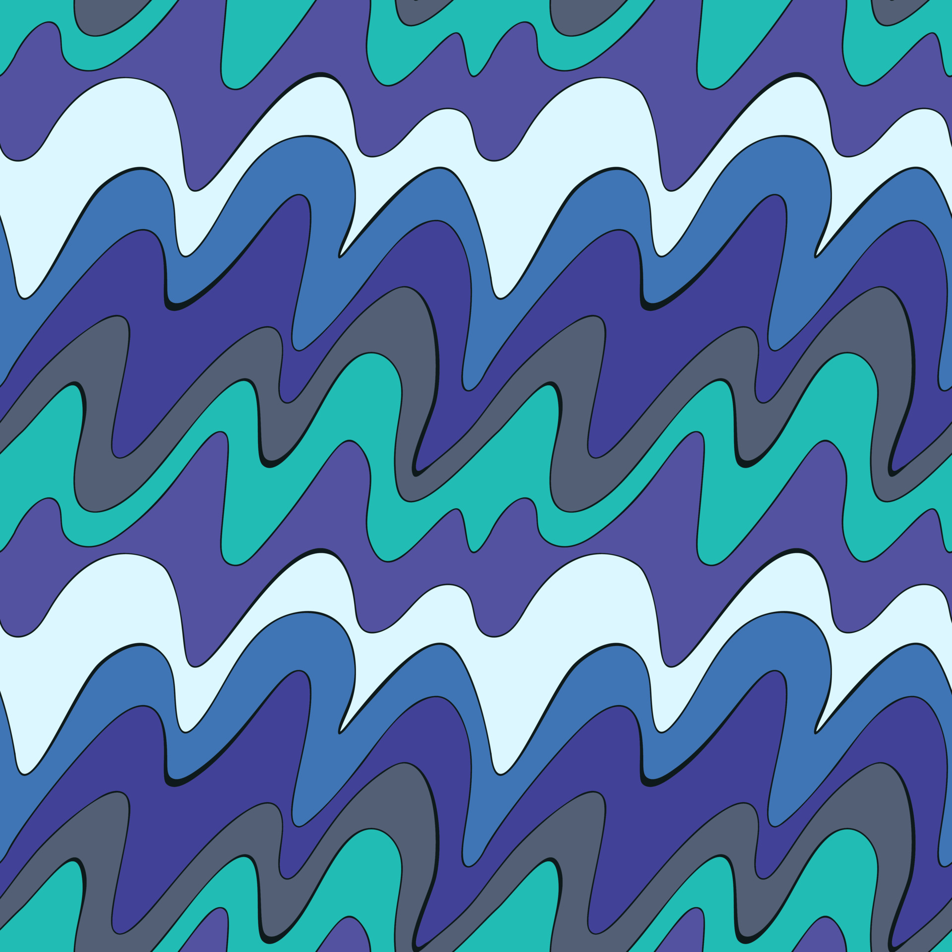 Seamless background pattern. Abstract wave pattern. 20950516 Vector Art ...