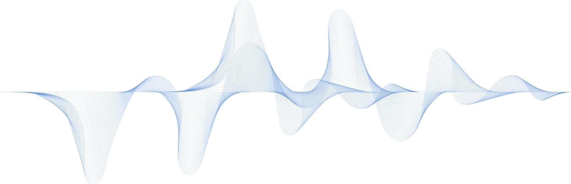 Thin Line Wavy Abstract Vector Background Curve Wave Seamless Pattern