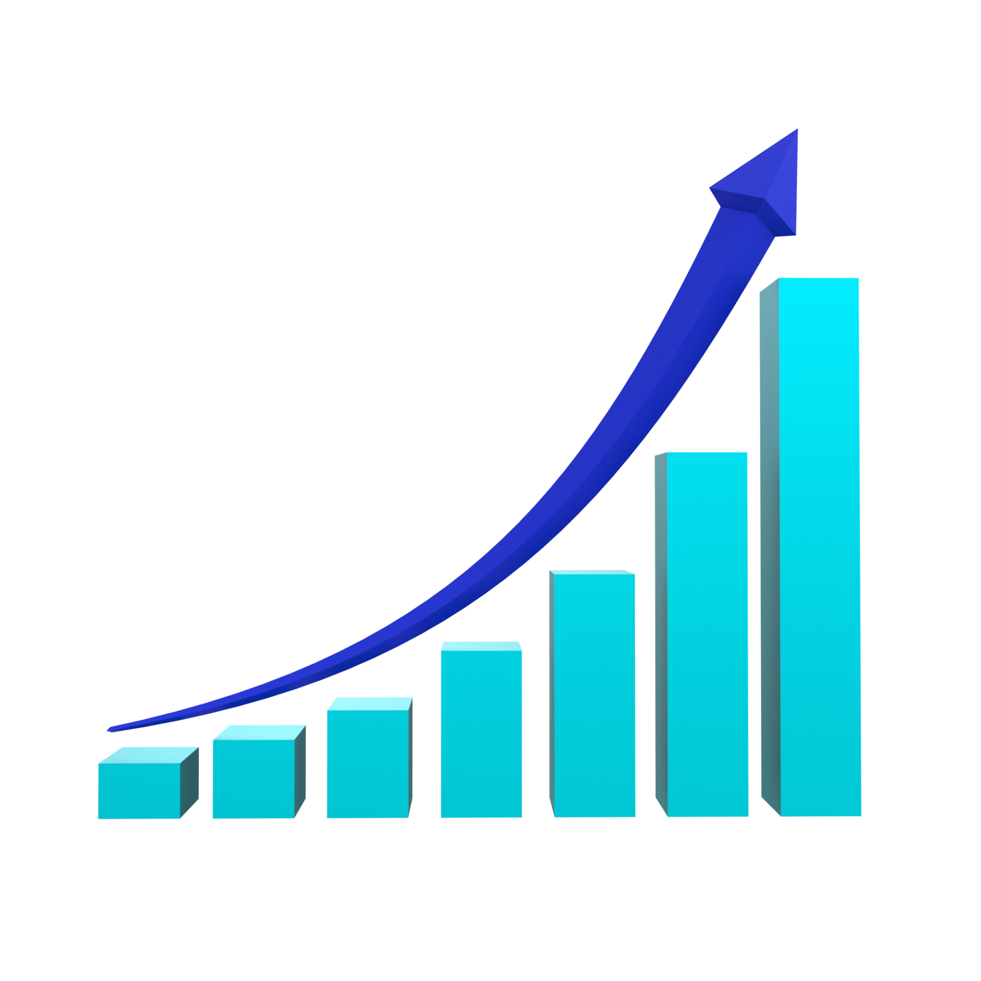 business chart with arrow 20953933 PNG