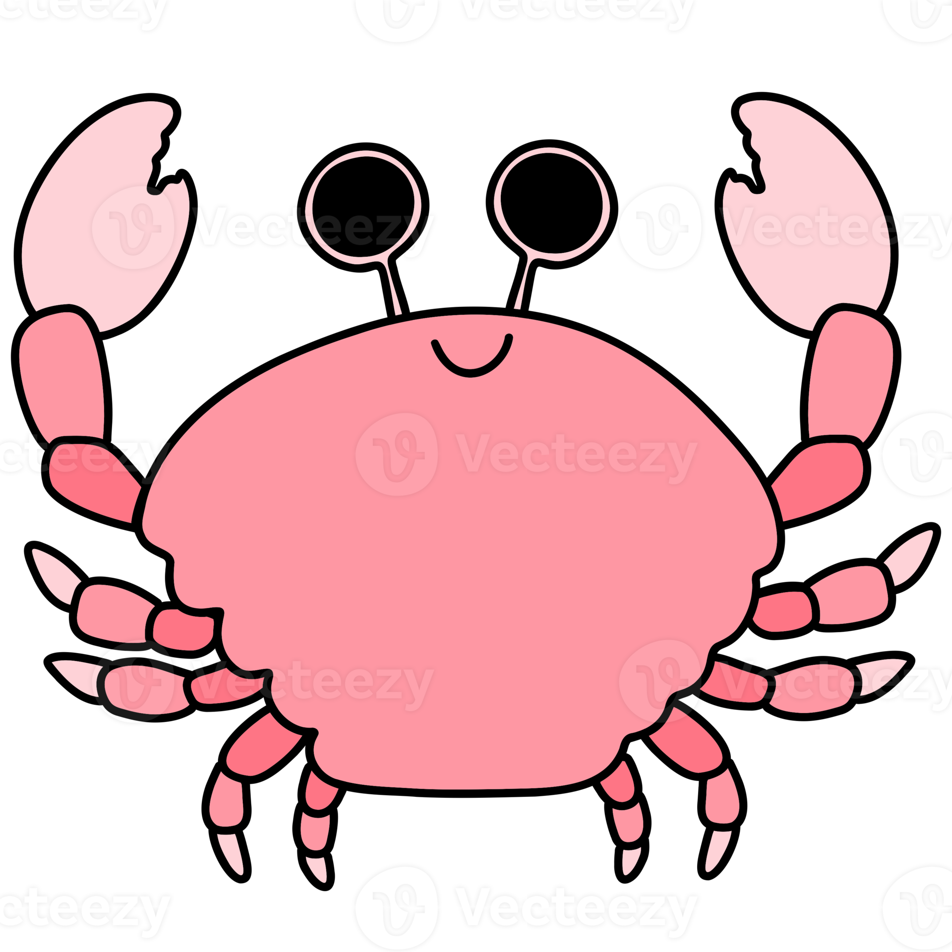 Cute crab, crab illustration, sea life, marine creature 20956163 PNG