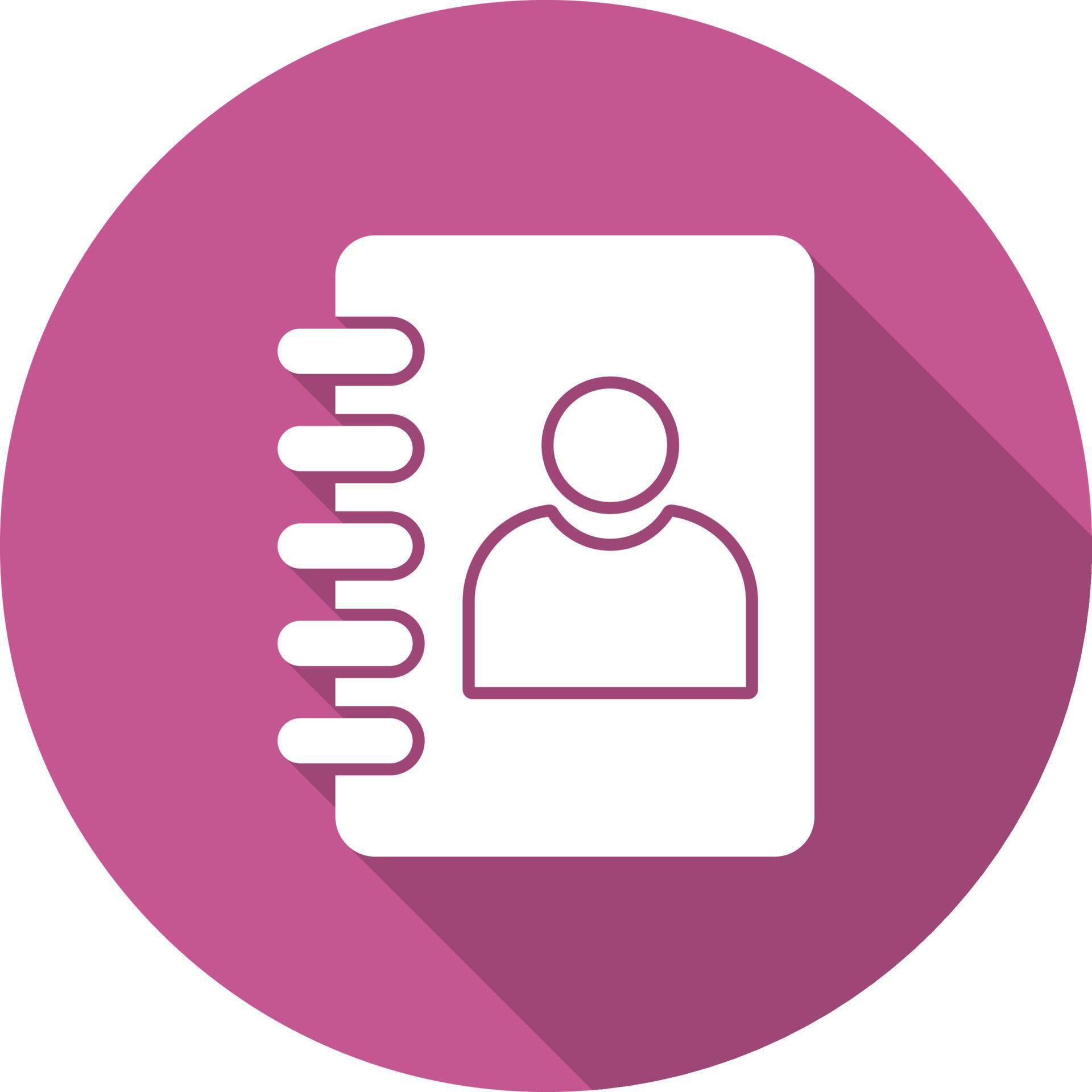Address Book Vector Icon 20957708 Vector Art at Vecteezy
