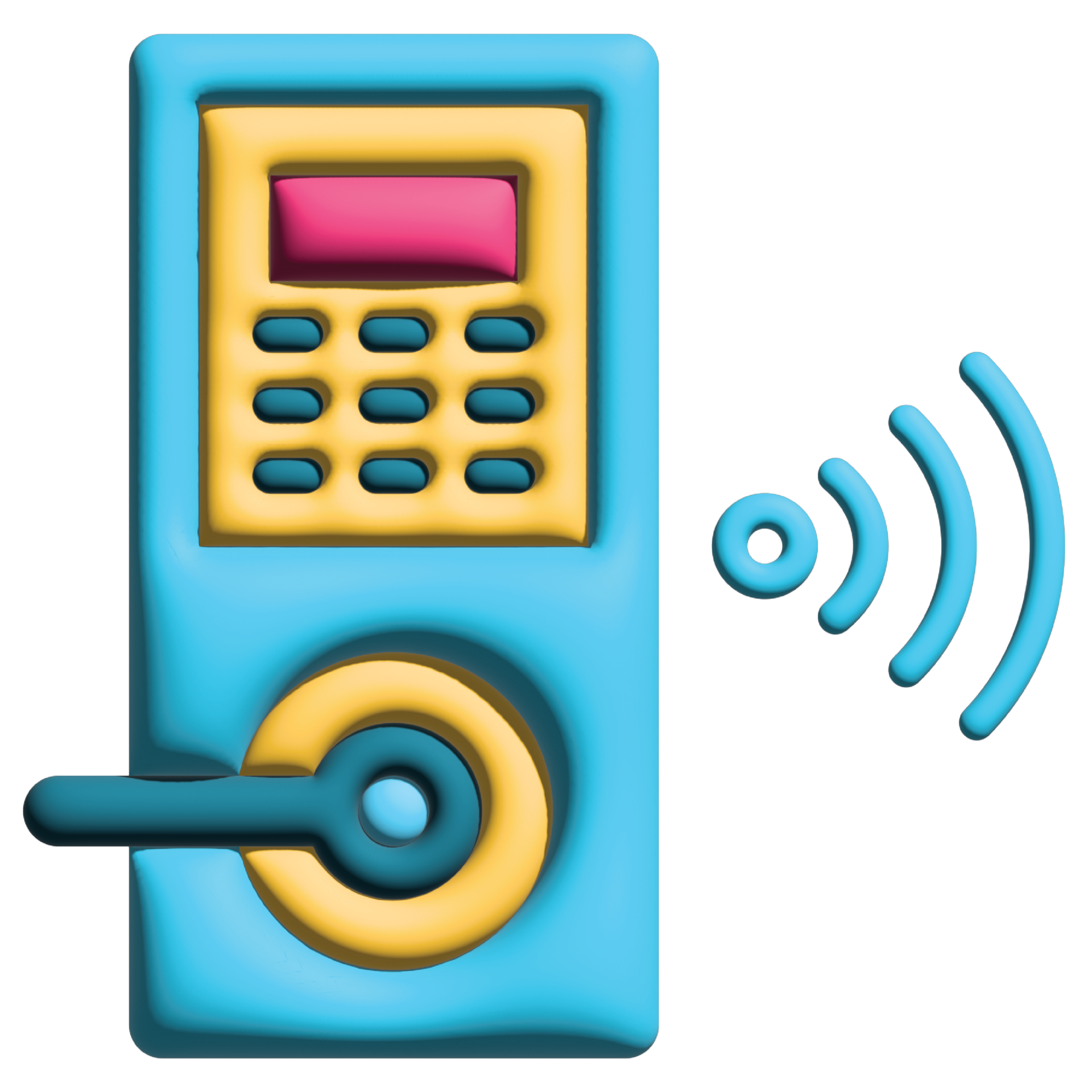 3D illustration smart door in smart home set 20964271 PNG 3D illustration smart door in smart home set 20964271 PNG