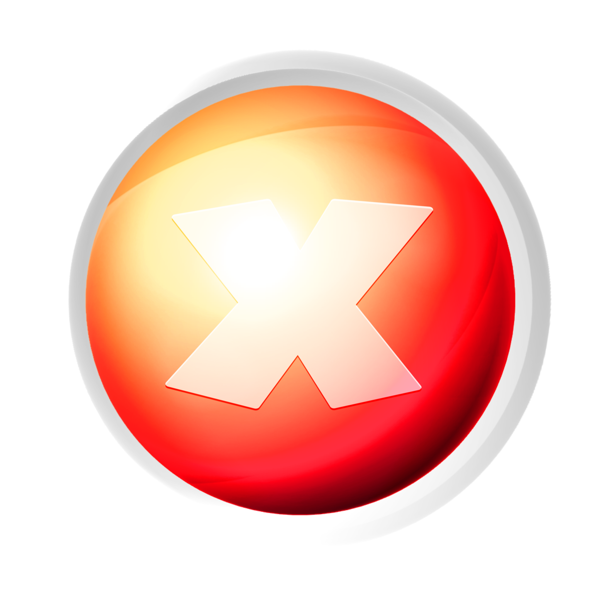 Wrong Or Exit Or Close Game Symbol Colorful Game Button 20967769 Png