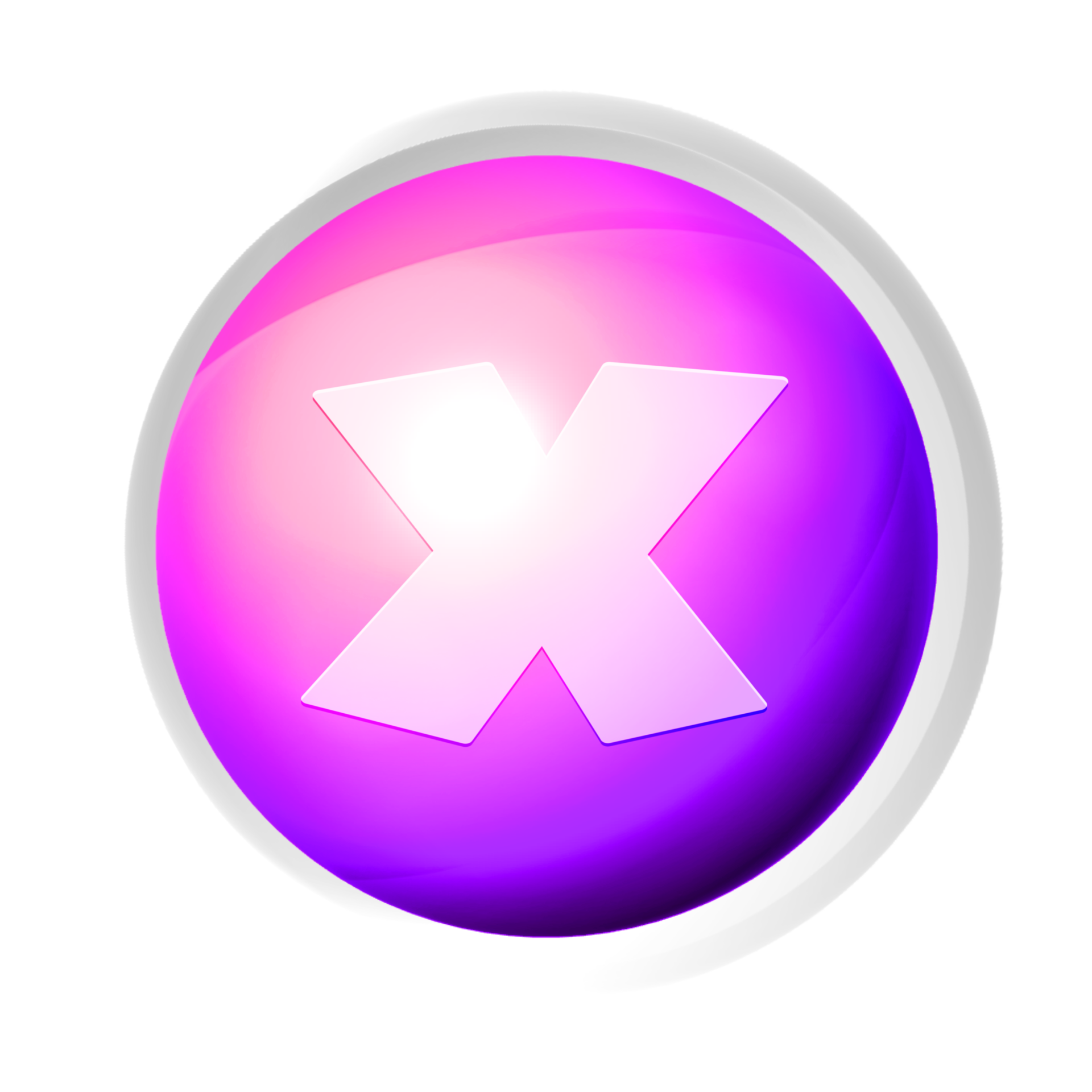 Wrong Or Exit Or Close Game Symbol Colorful Game Button 20967771 Png