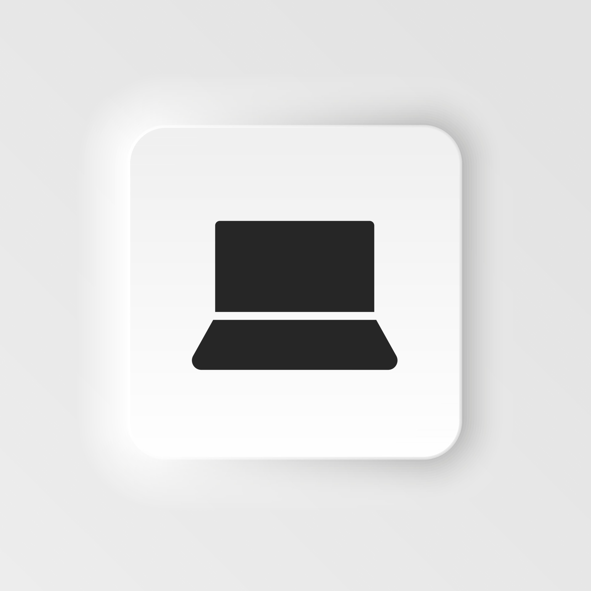 Computer icon - Vector. Simple element illustration from UI concept ...