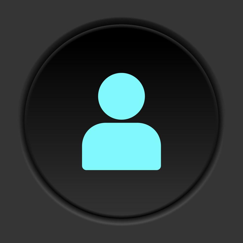 Round button icon, avatar. Button banner round, badge interface for application illustration on ...