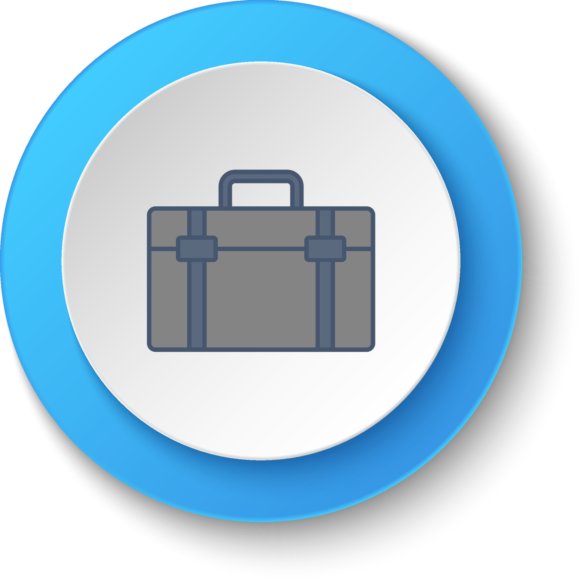 Round button for web icon, box, building. Button banner round, badge interface for application ...