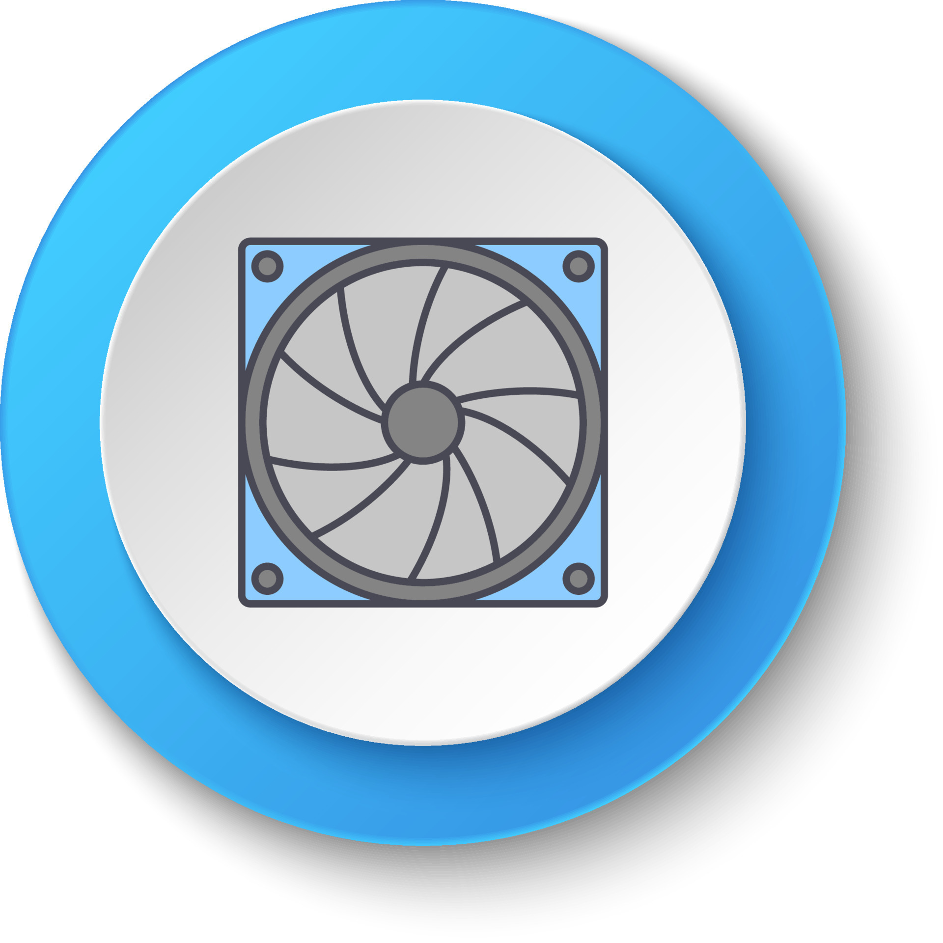 Round button for web icon. Culler. Button banner round, badge interface for application ...