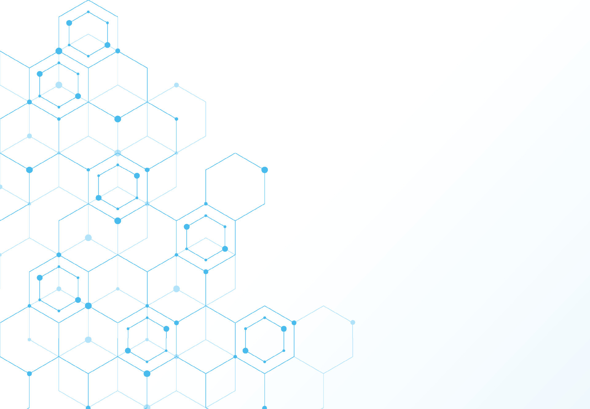 Abstract Hexagonal Molecular Structures In Technology Background And
