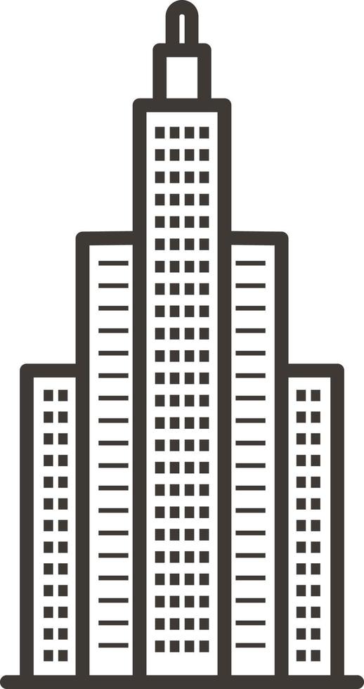 Building, outline, icon - Building vector icon on white background ... Building, outline, icon - Building vector icon on white background ...
