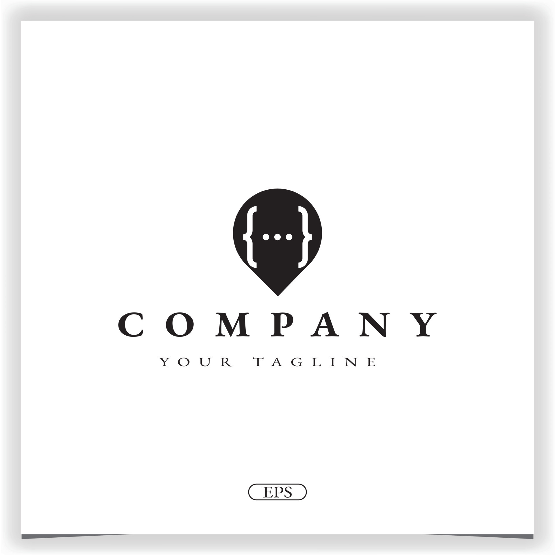 pin coding or programmer logo premium elegant template vector eps 10 ...