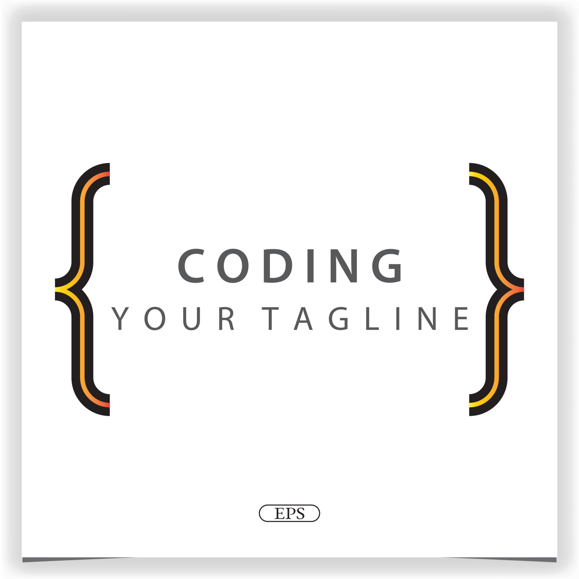 simple coding or programmer logo premium elegant template vector eps 10 ...