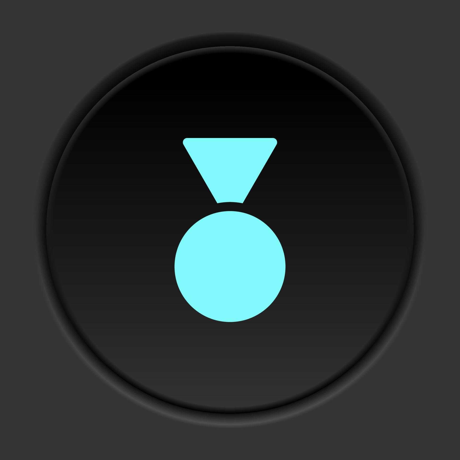Round Button Icon Medal Prize Button Banner Round Badge Interface For Application