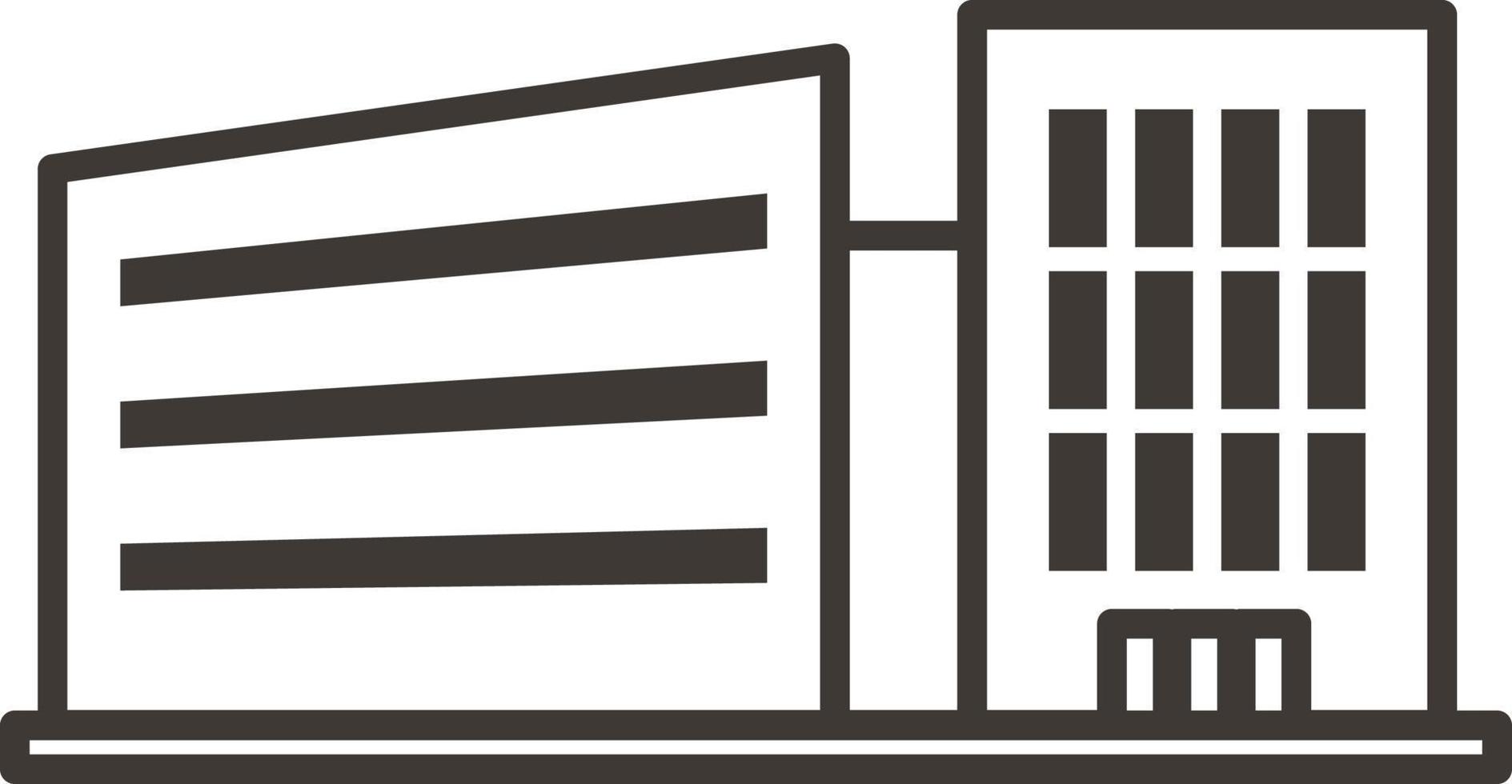 Building Outline Icon Building Vector Icon On White Background