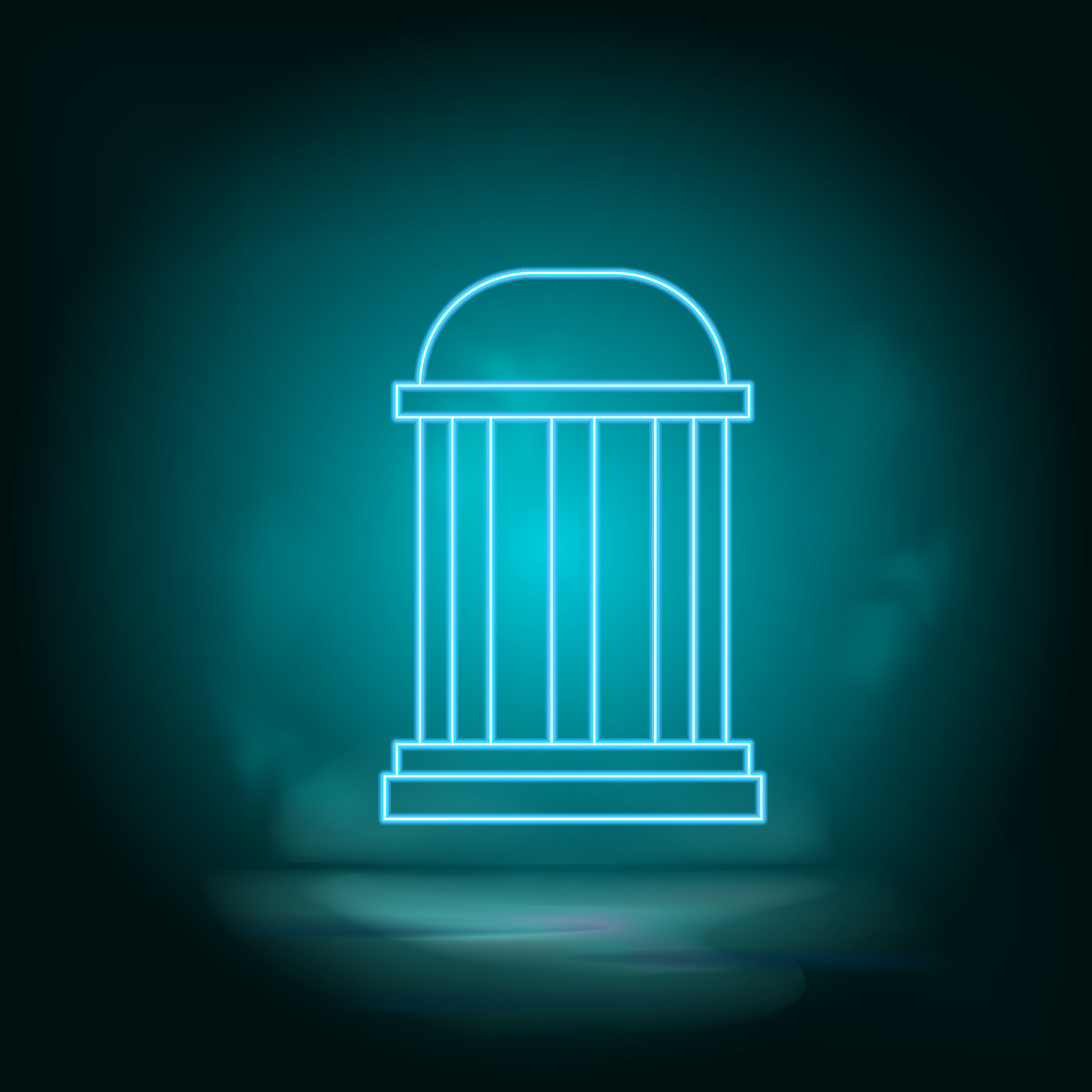 Building, tower blue neon. Blue neon, Building vector icon. Vector ... Building, tower blue neon. Blue neon, Building vector icon. Vector ...