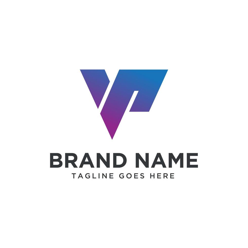 Letter VP logo design. 20977082 Vector Art at Vecteezy