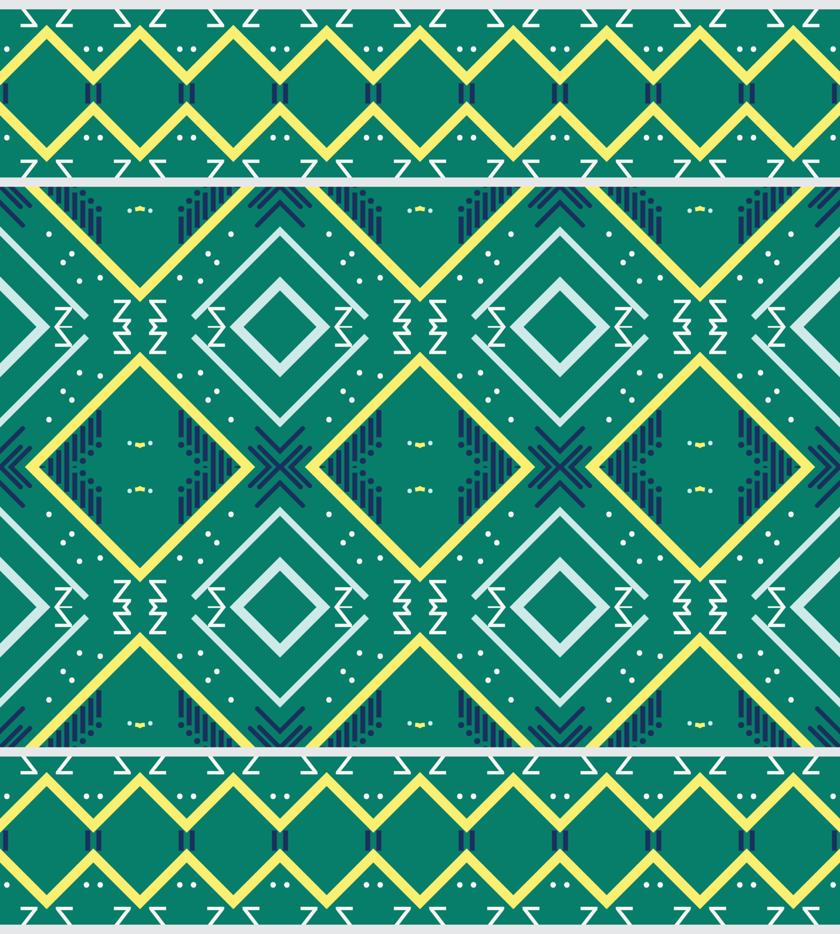 Vector Ethnic Design Pattern Traditional Patterned Native American Art