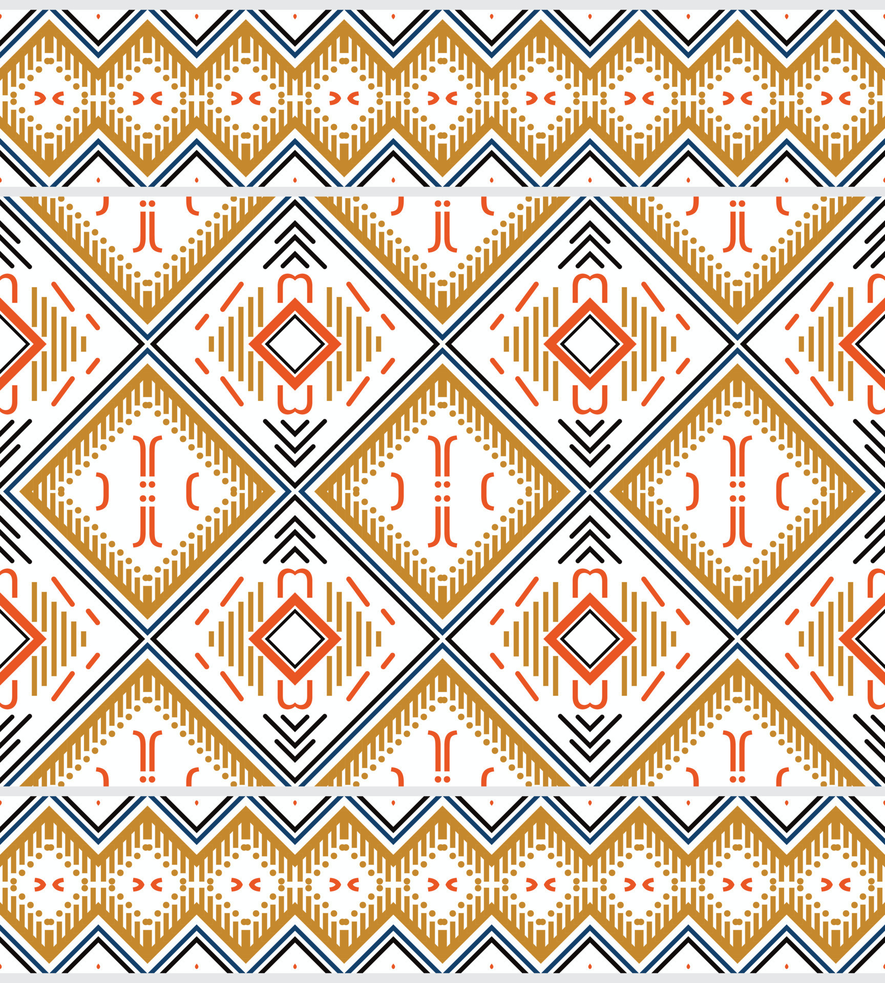 Ethnic Design Border Traditional Patterned Native American Art It Is A