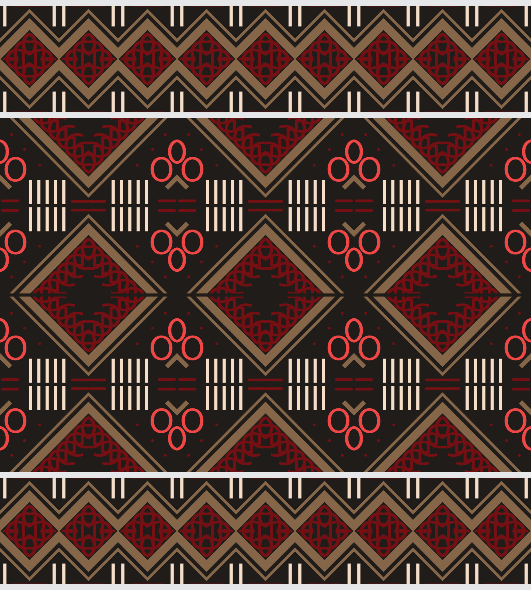 African Ethnic damask seamless pattern background. geometric ethnic ...