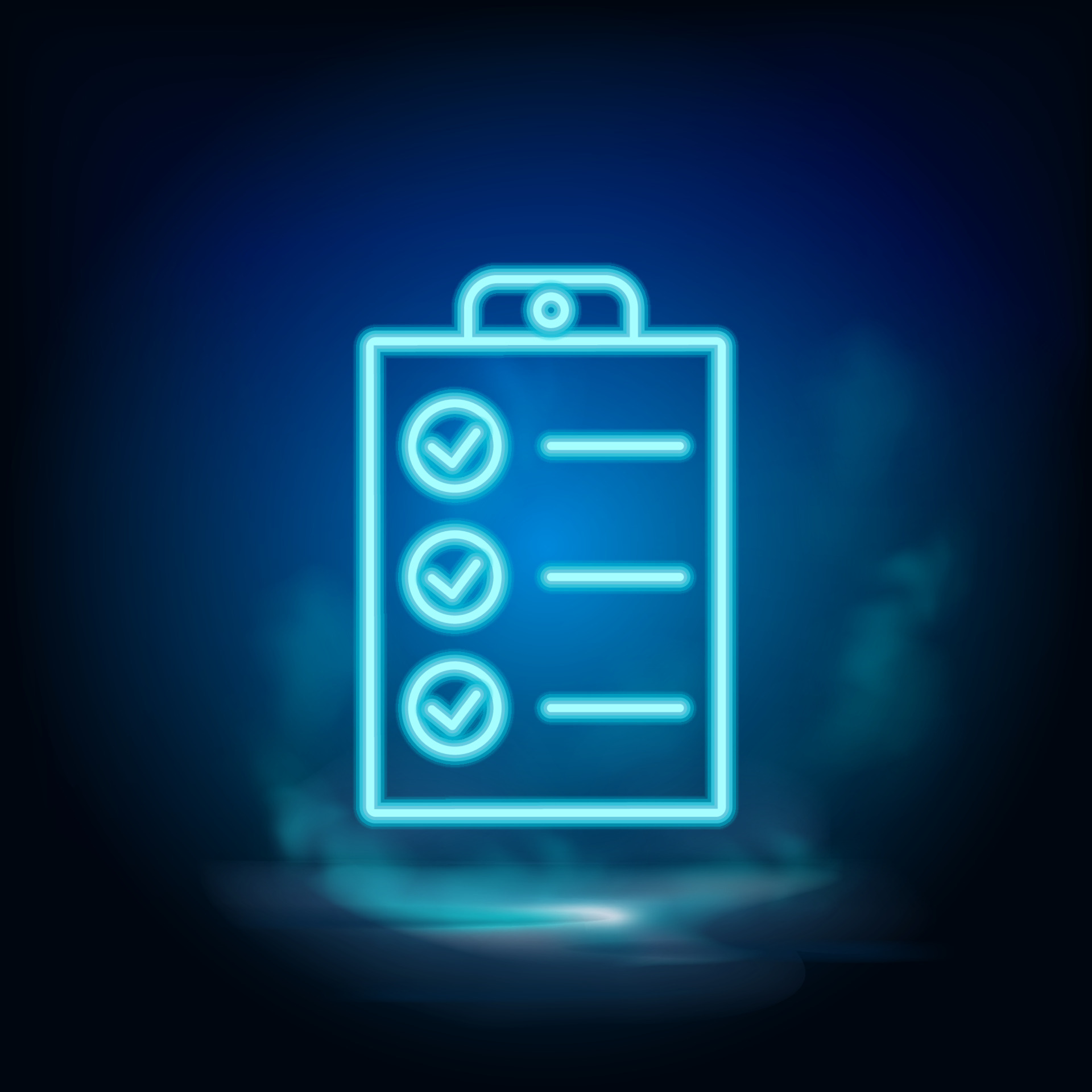 Checklist, tasks neon vector icon. Blue neon, Business neon vector icon ... Checklist, tasks neon vector icon. Blue neon, Business neon vector icon ...
