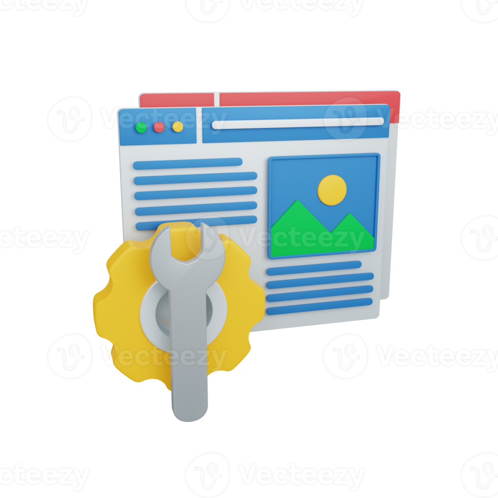 3d Rendering Web Development Isolated Useful For Development And Web