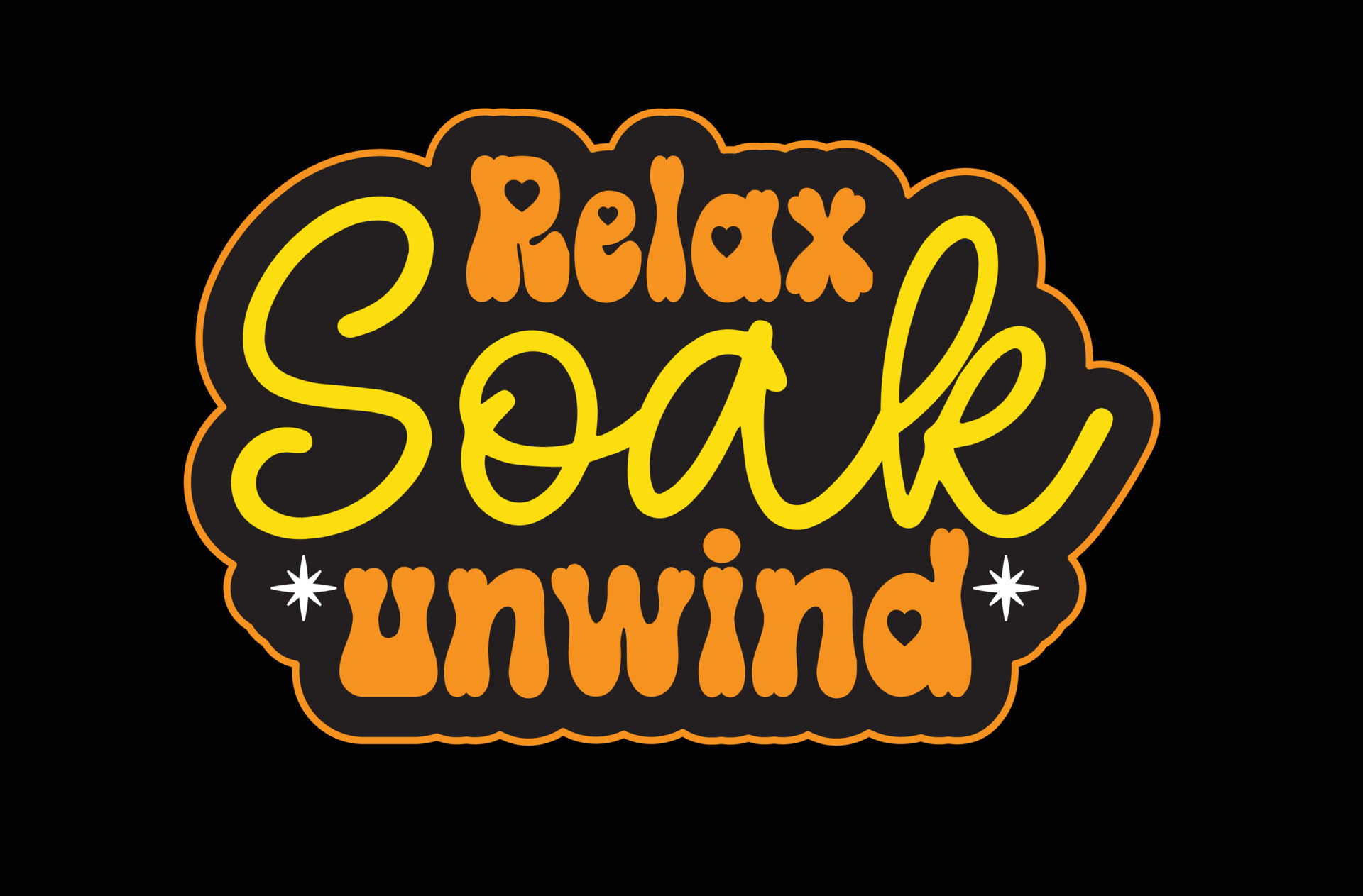 Relax Soak Unwind svg sticker design 20981573 Vector Art at Vecteezy Relax Soak Unwind svg sticker design 20981573 Vector Art at Vecteezy