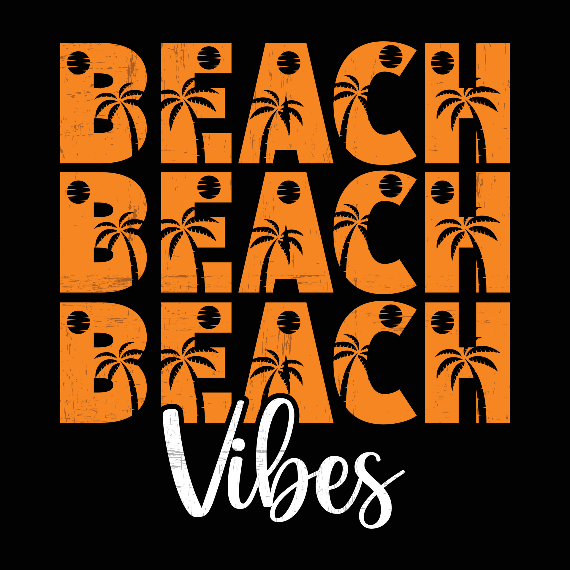 Beach Vibes Sunshine Sunrise Sunset Summer Vacation 20982182 Vector Art
