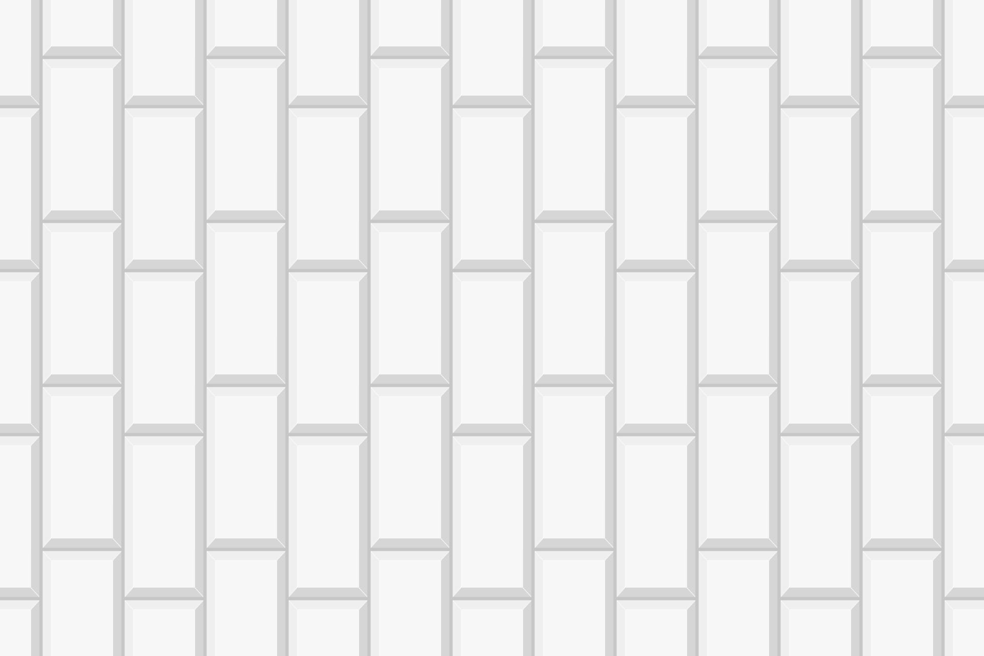 Vertical white rectangle tile layout. Ceramic or brick wall seamless ...