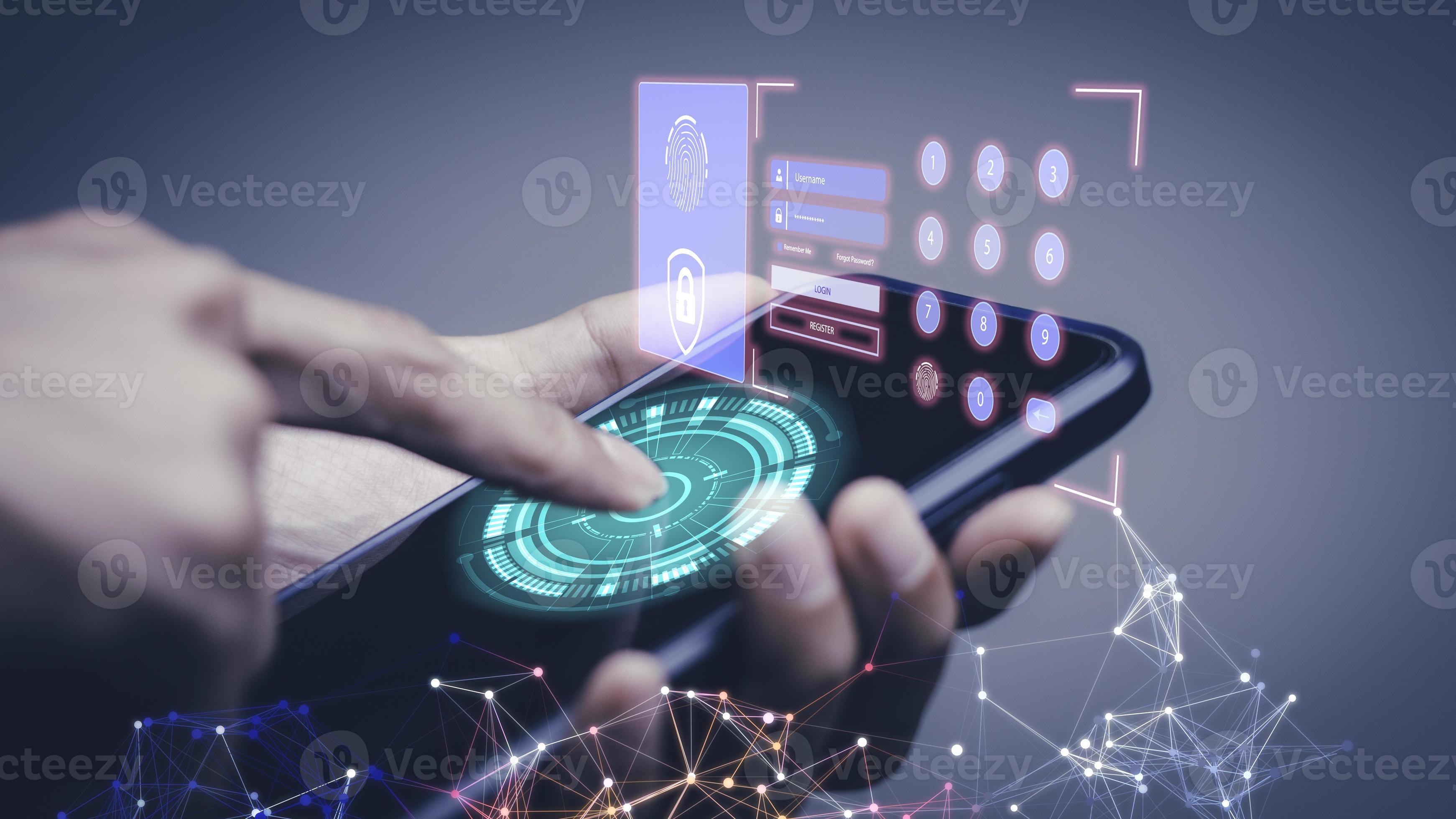 Person hold the key lock icon protecting personal information ,online ...