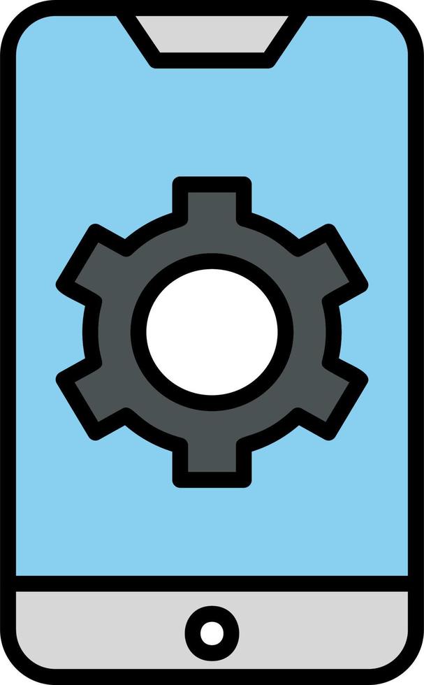 Mobile Settings Vector Icon 20990914 Vector Art at Vecteezy