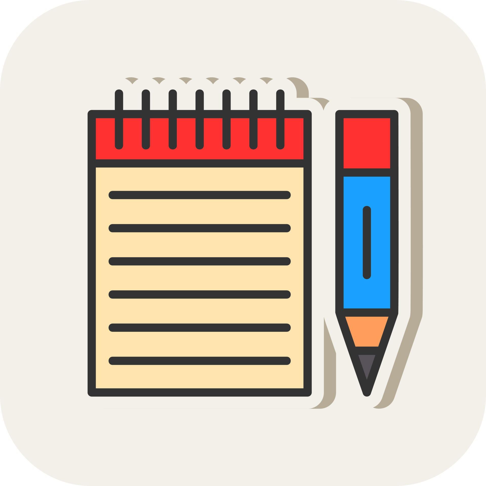 Notes Vector Icon Design 20993335 Vector Art at Vecteezy