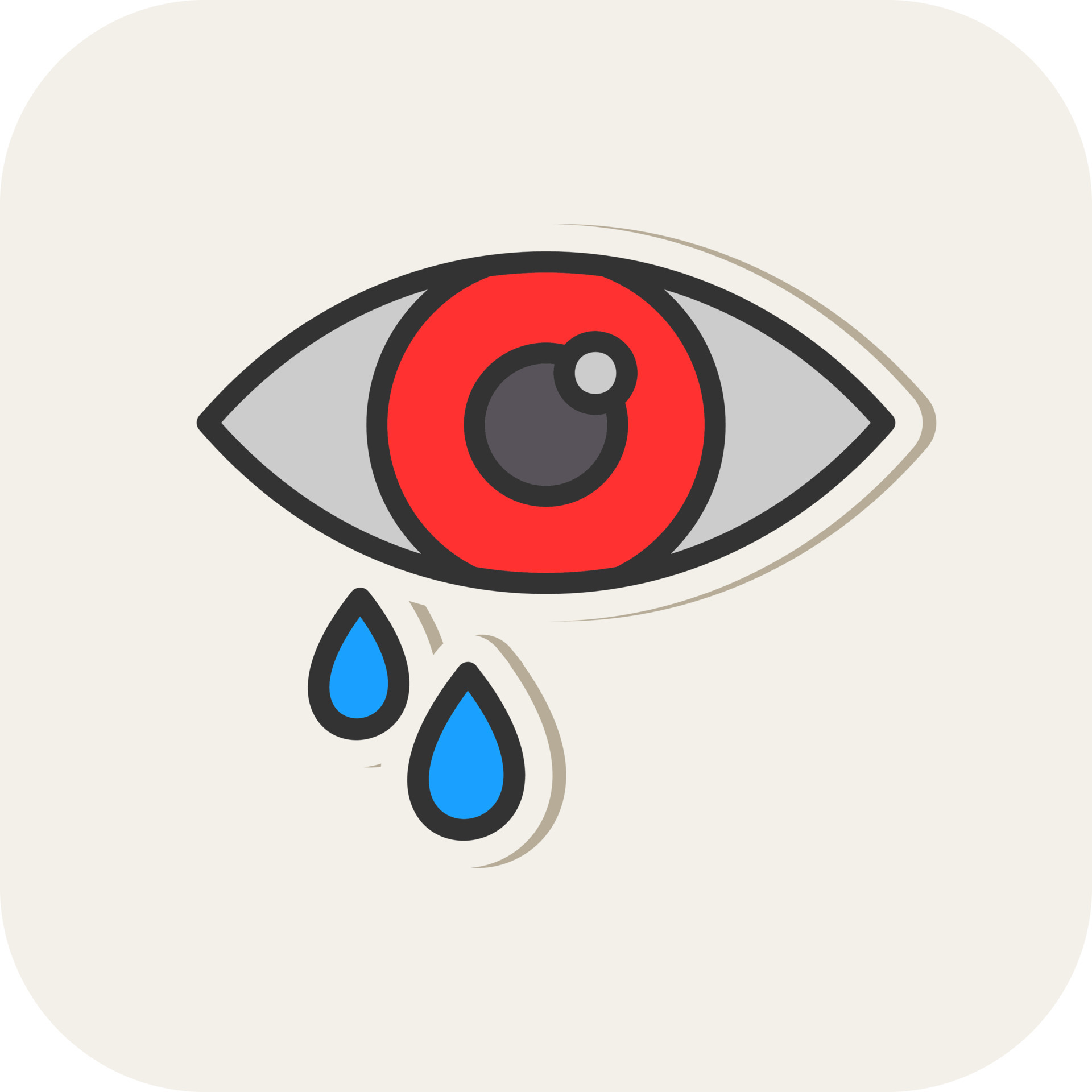 Watery Eyes Vector Icon Design 20994245 Vector Art at Vecteezy
