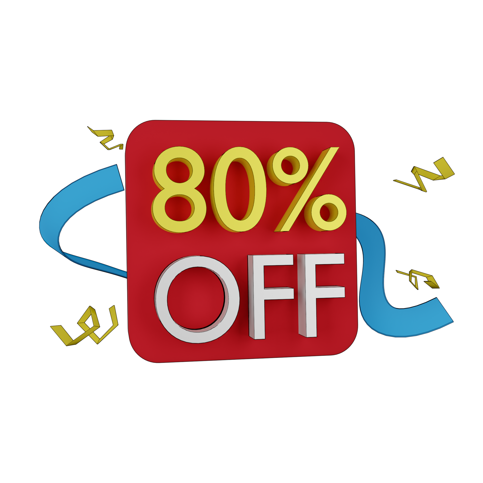Free 3d Ilustraci n De 80 Por Ciento Descuento 20994937 PNG With free-3d-ilustraci-n-de-80-por-ciento-descuento-20994937-png-with