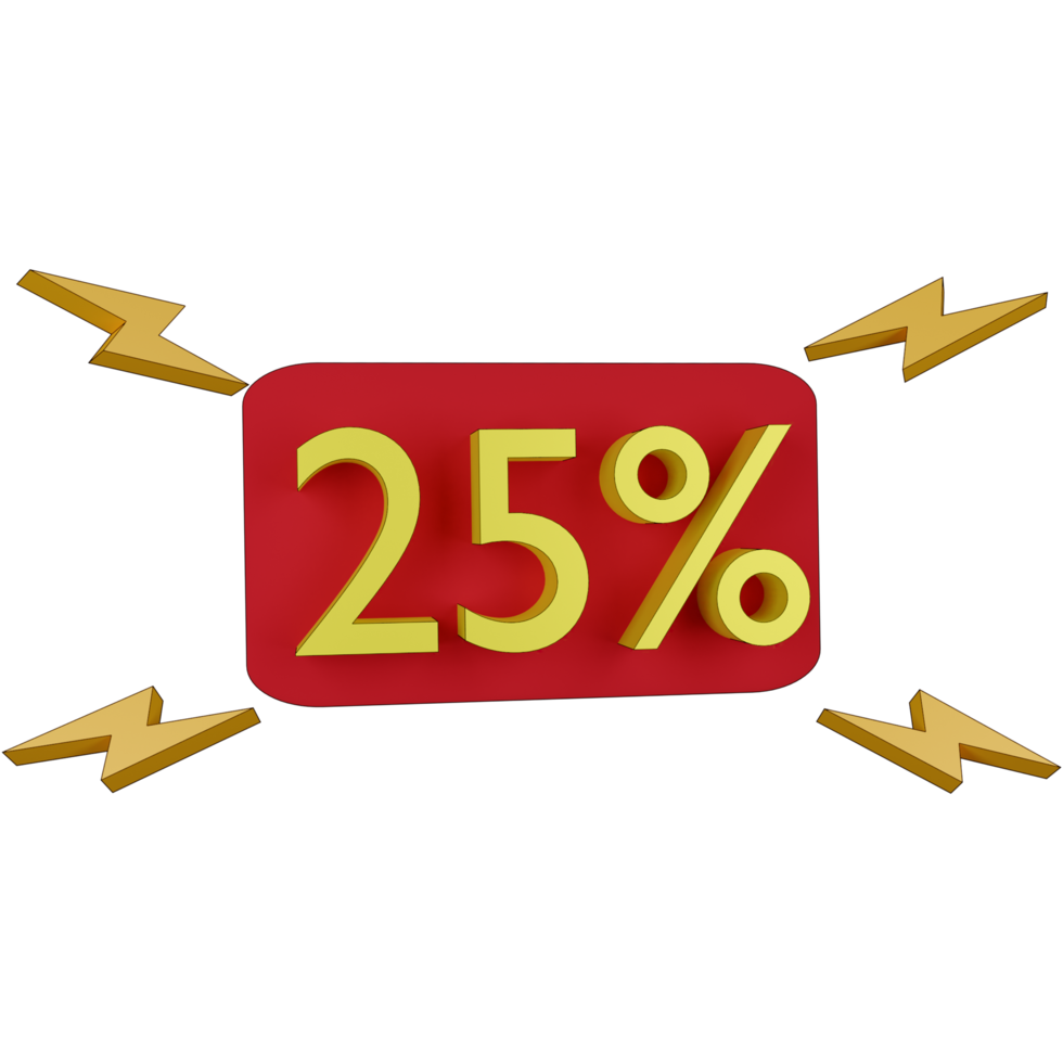 3d-illustration-alert-25-percent-20994948-png