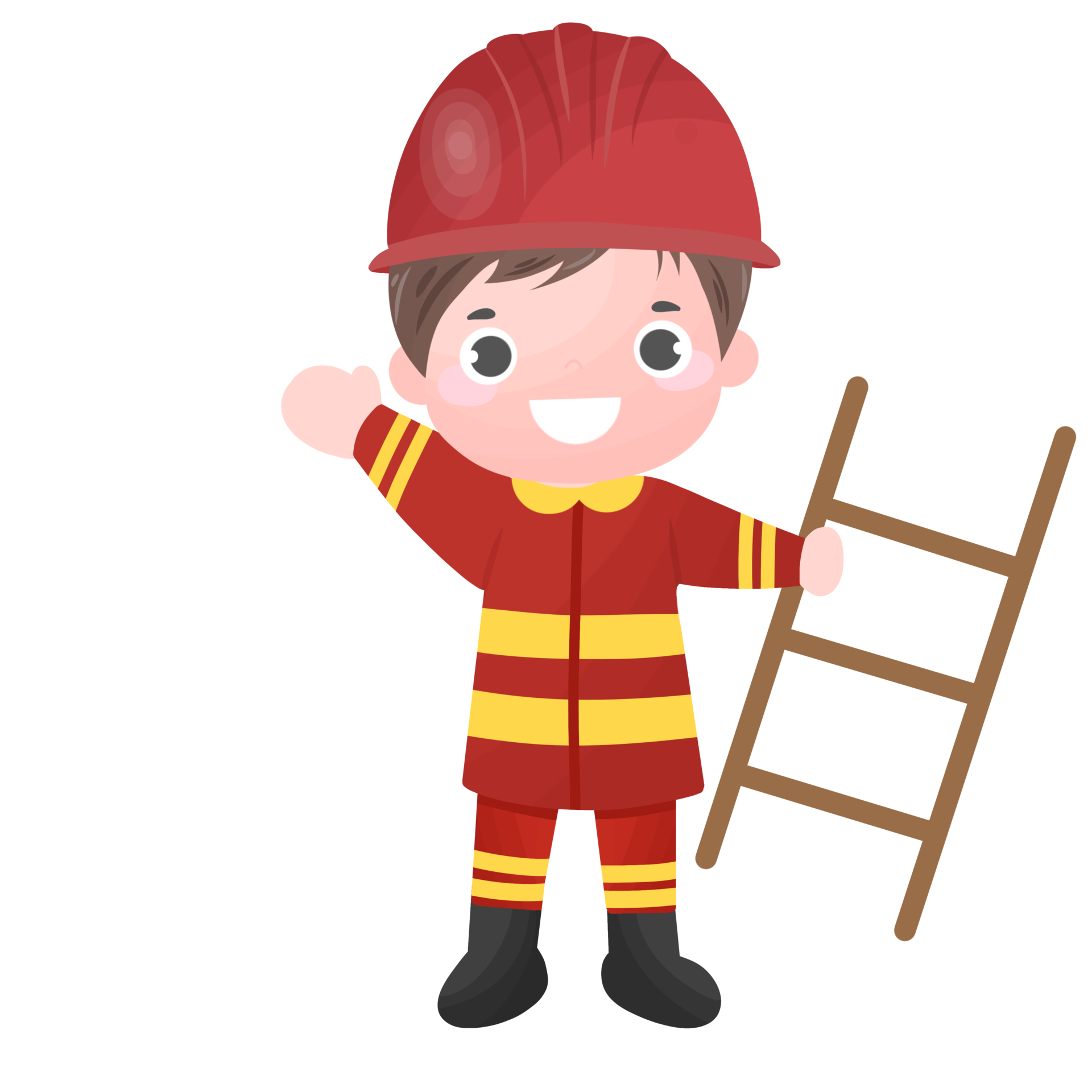 Free bombero ilustración de dibujos animados 20995038 PNG with ...