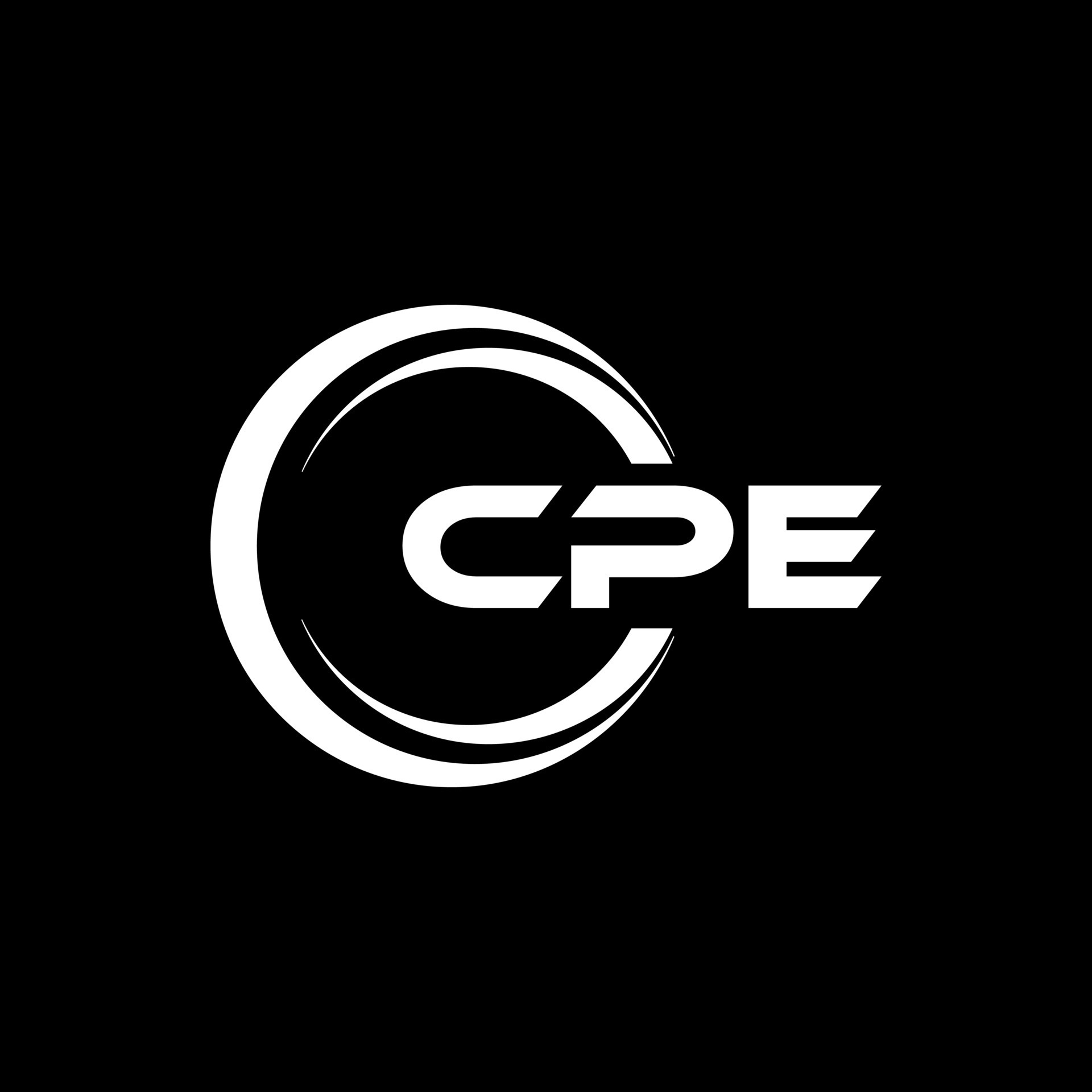 cpe letra logo diseño en ilustración. vector logo, caligrafía diseños para logo, póster ...