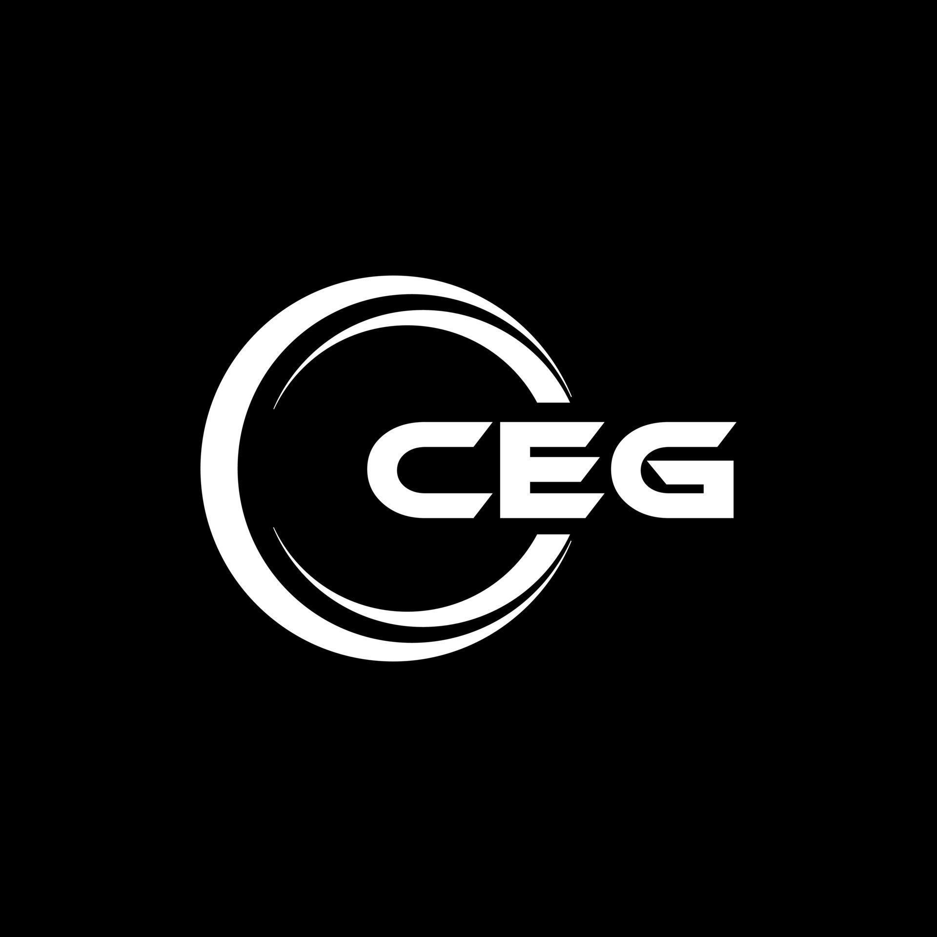 CEG letter logo design in illustration. Vector logo, calligraphy designs for logo, Poster ...