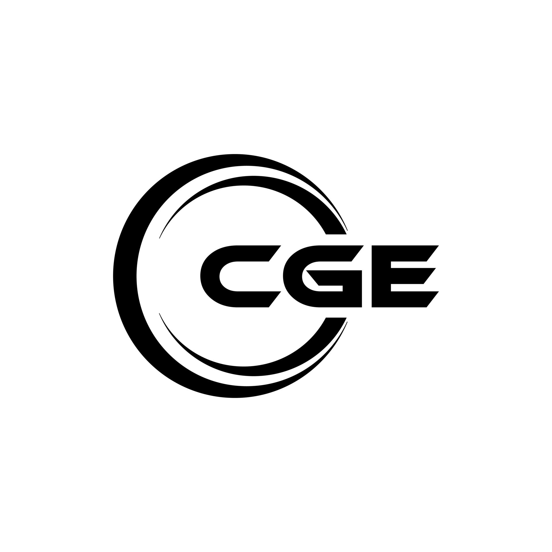 cge letra logo diseño en ilustración. vector logo, caligrafía diseños para logo, póster ...