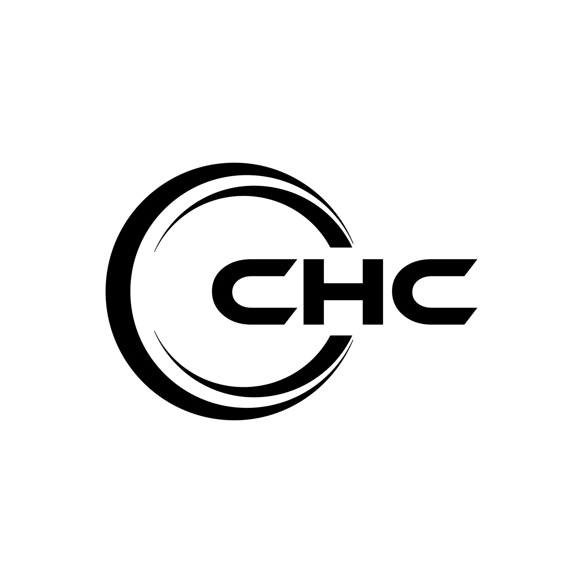 chc letra logo diseño en ilustración. vector logo, caligrafía diseños para logo, póster ...