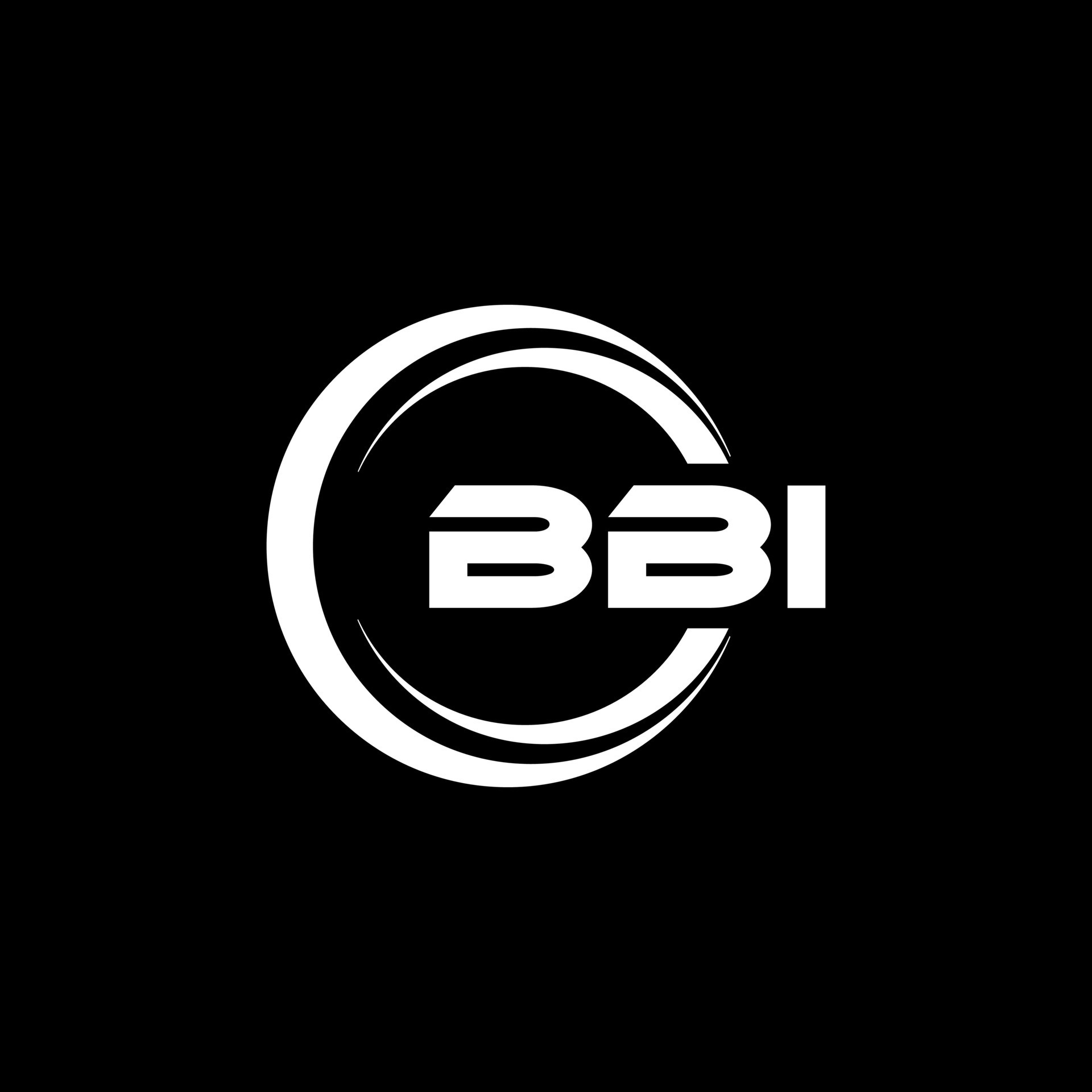Bbi Letter Logo Design In Illustration Vector Logo Calligraphy