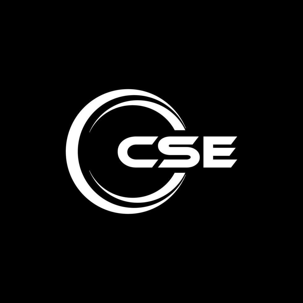 CSE letter logo design in illustration. Vector logo, calligraphy designs for logo, Poster ...