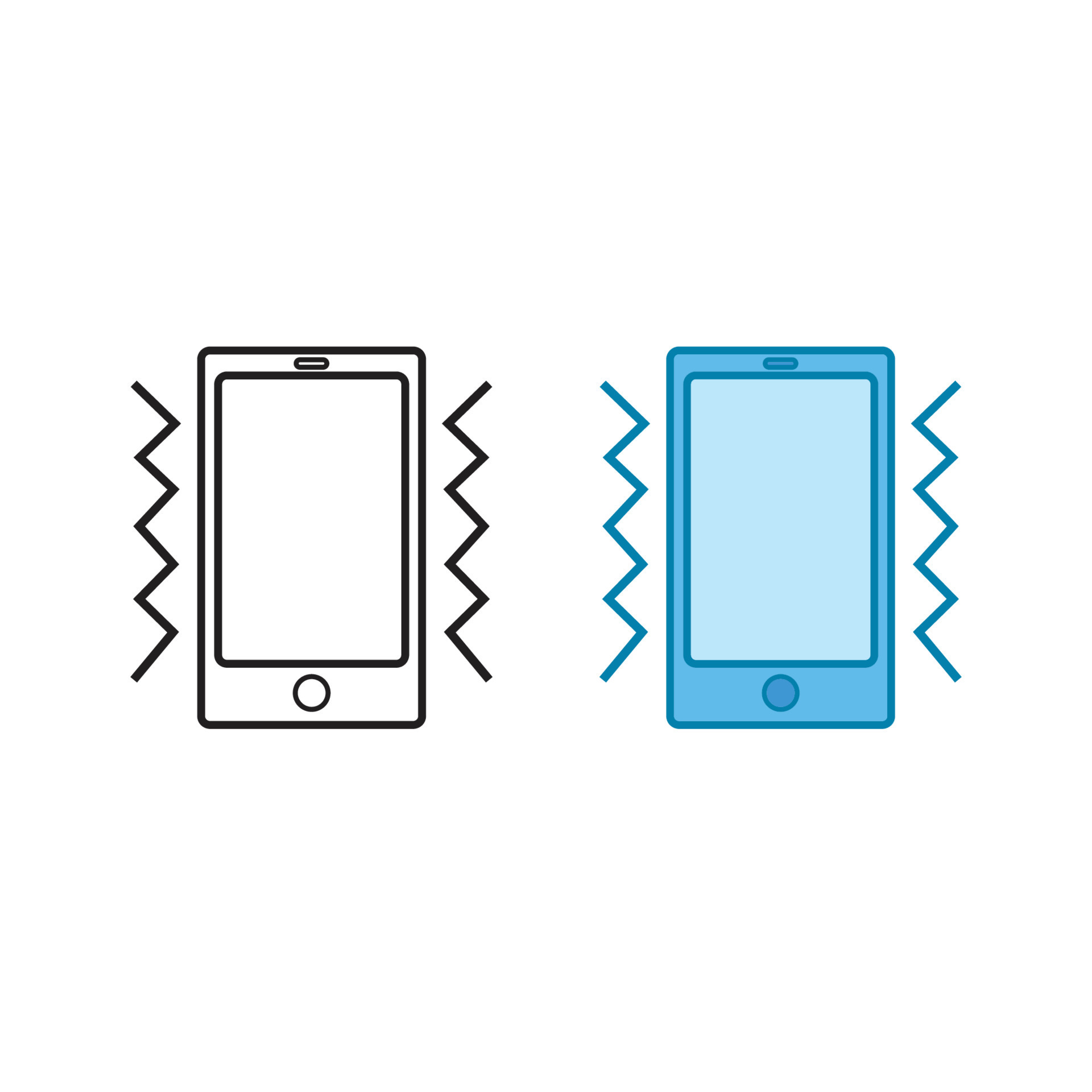 Mobile Phone Vibrate Logo Icon Illustration Colorful And Outline 21003519 Vector Art At Vecteezy